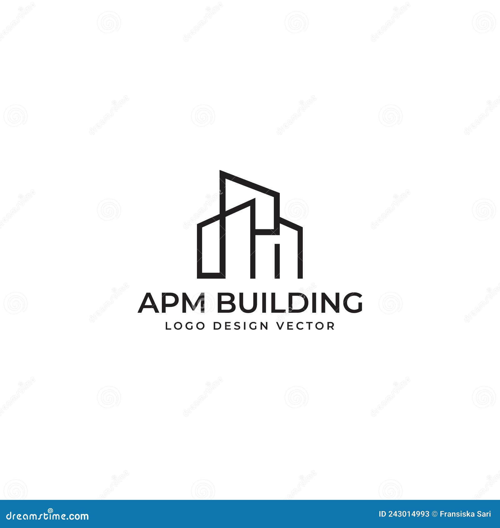 APM BUILDINGS LOGO stock vector. Illustration of logotype - 243014993