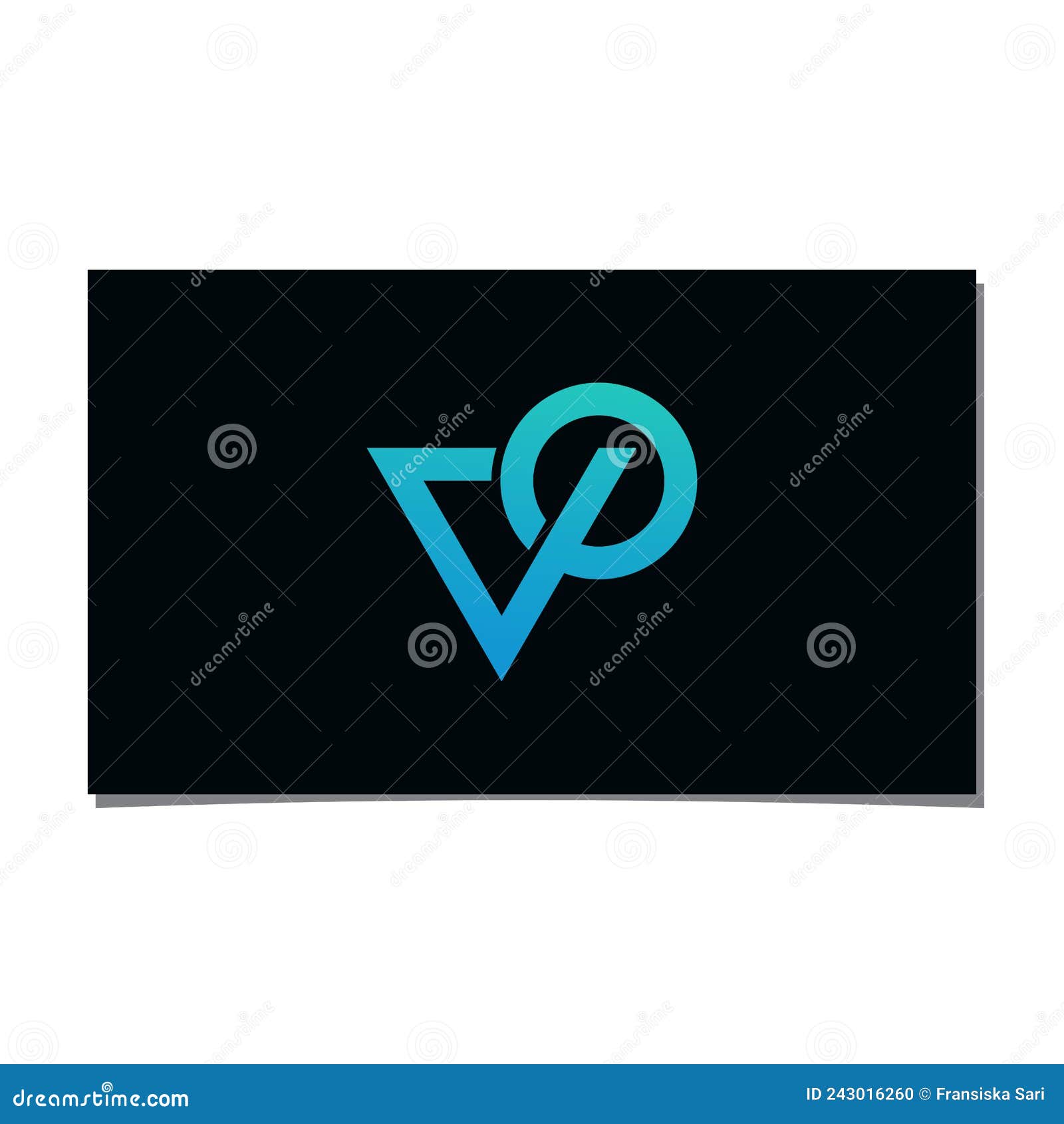 VP INITIAL LOGO stock vector. Illustration of simple - 243016260