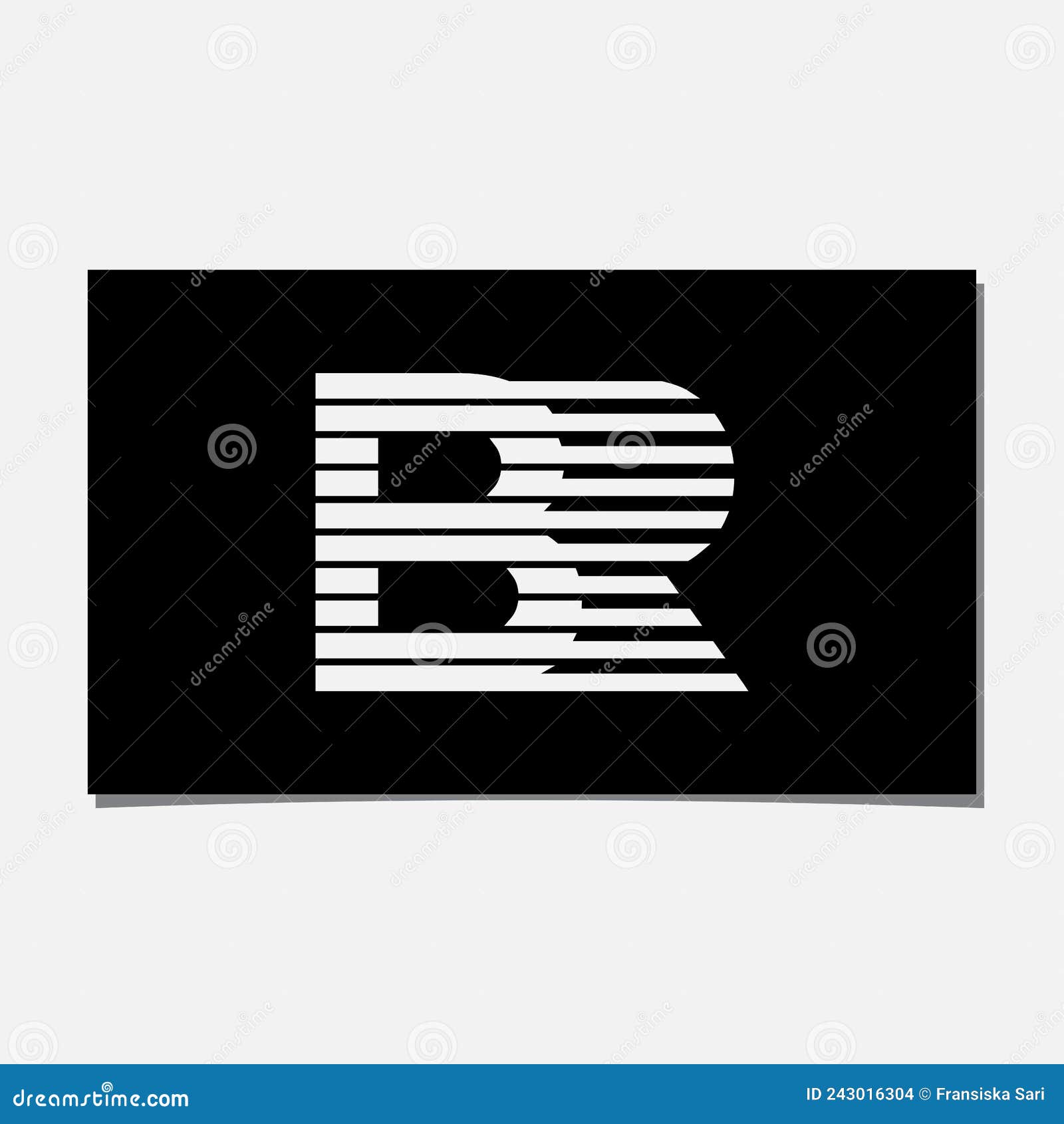 BR DELIVERY LOGO stock vector. Illustration of alphabet - 243016304