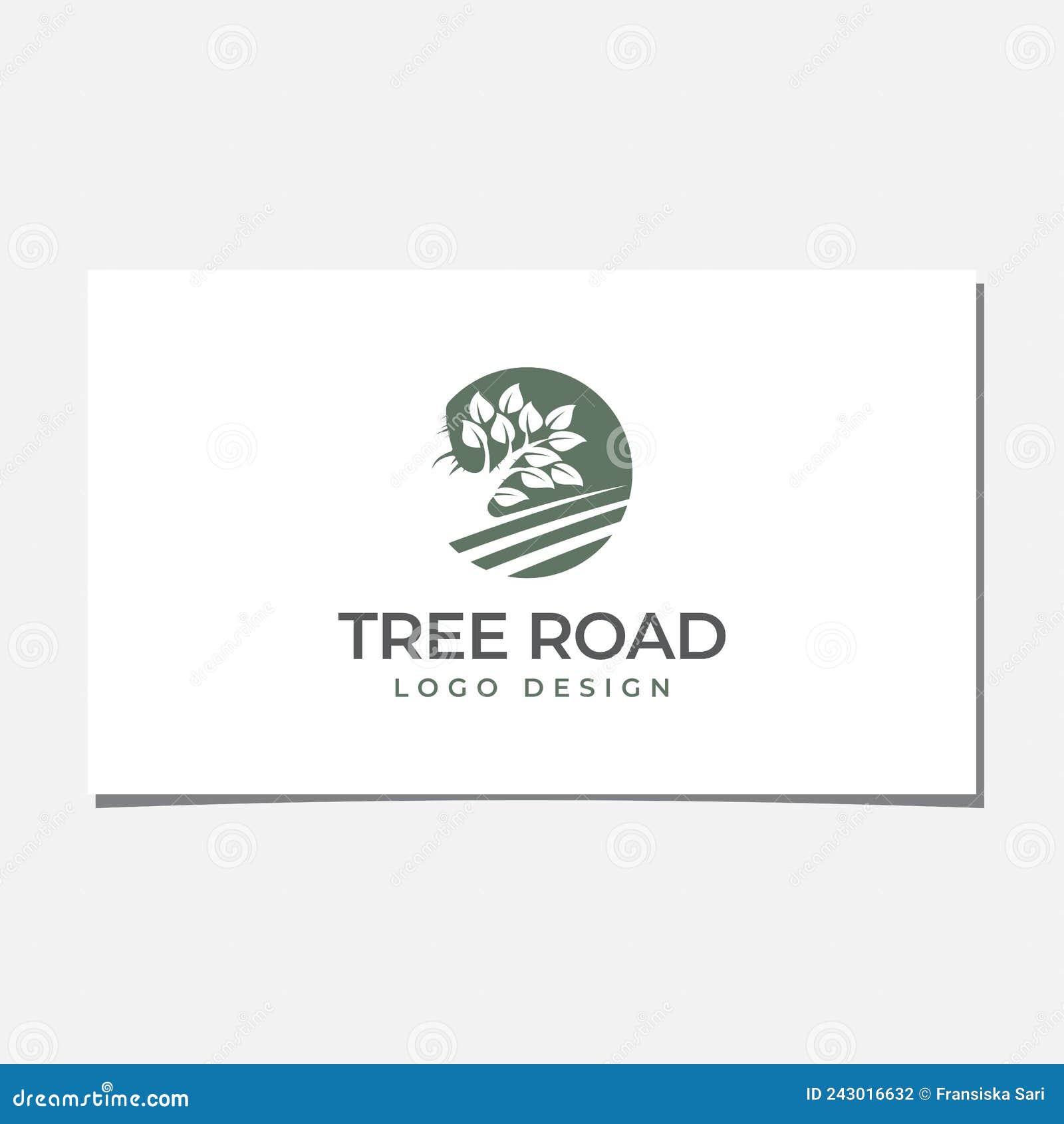 TREE ROAD LOGO DESIGN VECTOR Stock Vector - Illustration of park, road ...