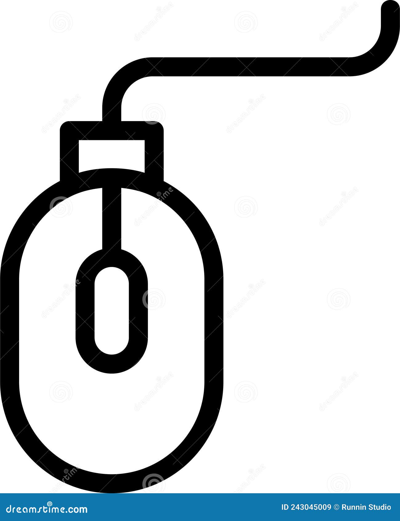 Mouse Icon stock vector. Illustration of human, choice - 243045009