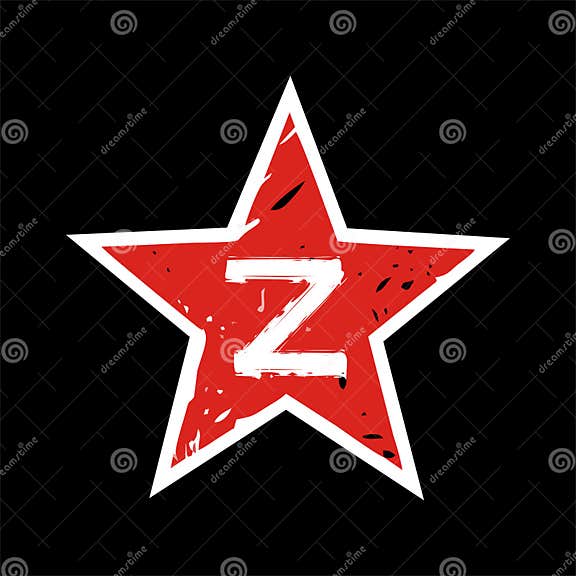 Russian Z Military Symbol, Russian Armed Forces Z Mark Stock Vector ...