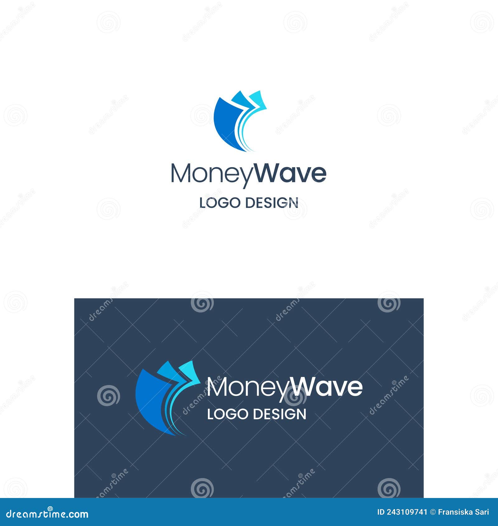 MONEY WAVE LOGO stock illustration. Illustration of development - 243109741