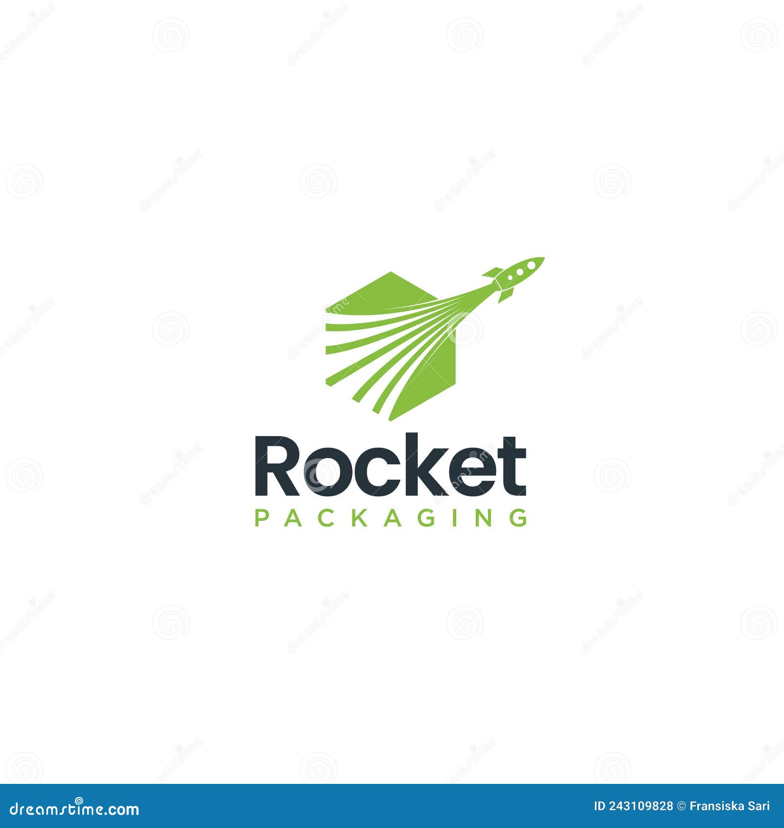 ROCKET BOX LOGO stock vector. Illustration of creative - 243109828