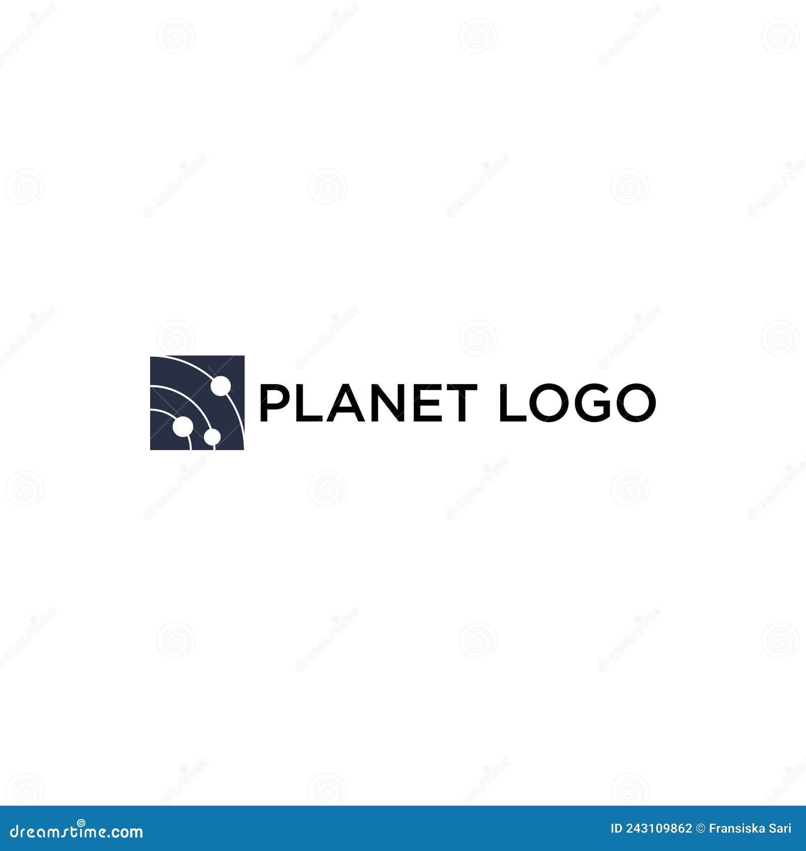 PLANET ORBITS LOGO stock vector. Illustration of print - 243109862