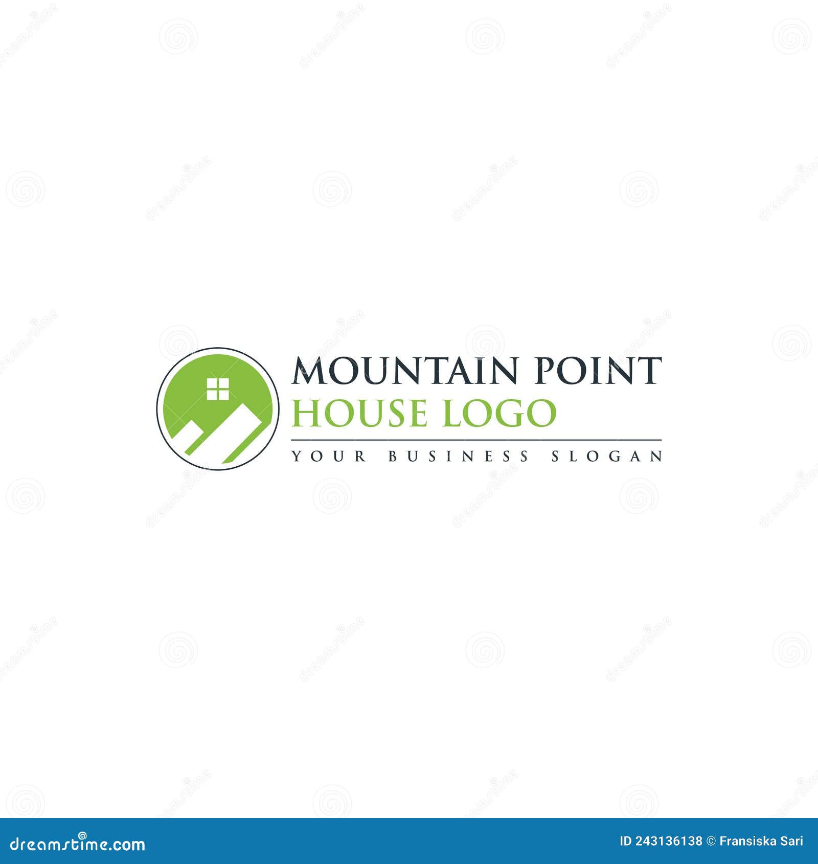 MOUNTAIN POINT HOUSE LOGO stock vector. Illustration of concepts ...