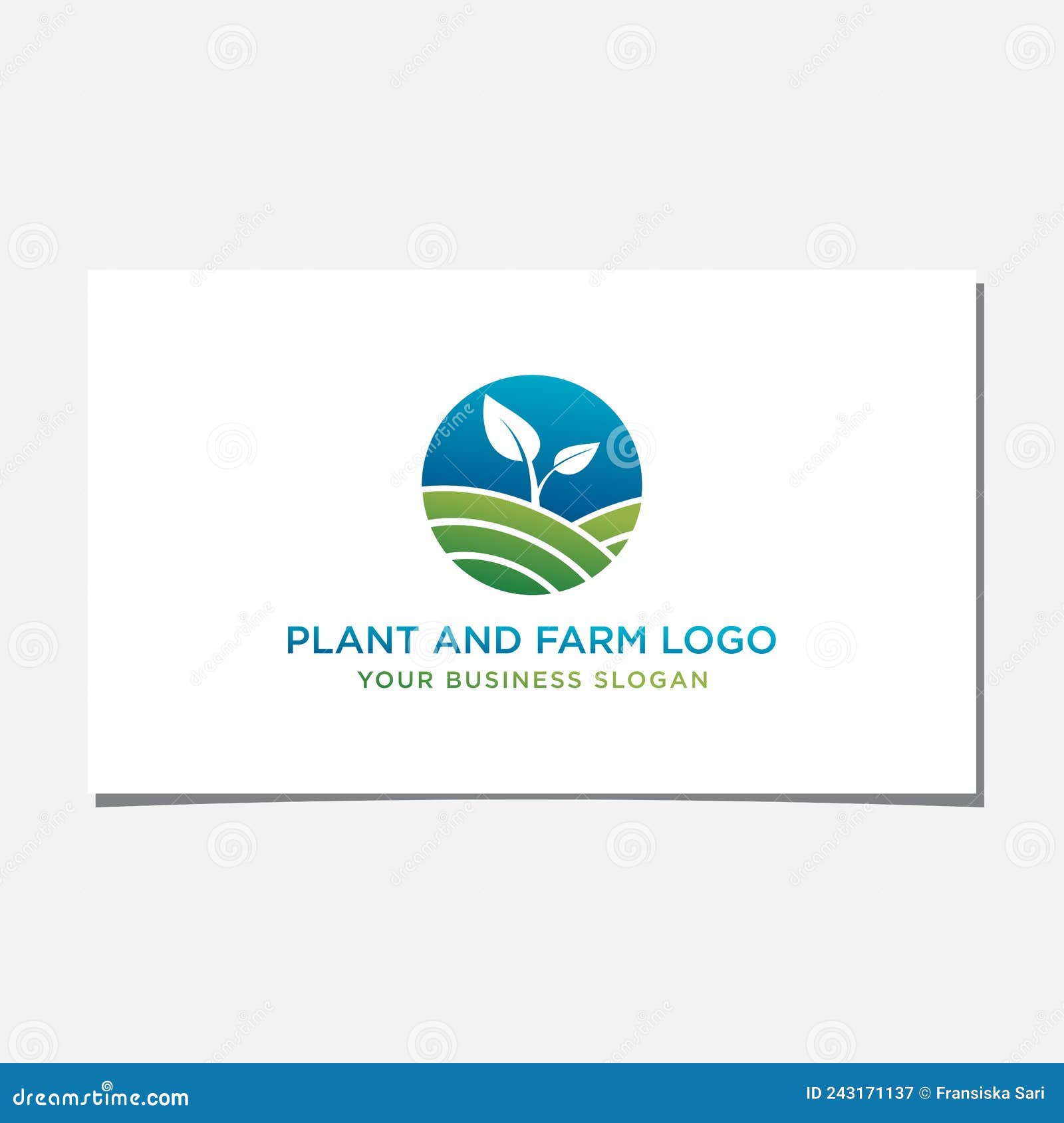 PLANT and FARM LOGO stock vector. Illustration of abstract - 243171137