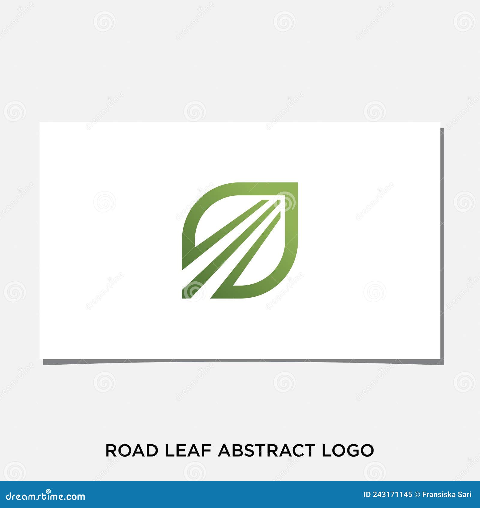 ROAD LEAF ABSTRACT LOGO stock vector. Illustration of environment ...