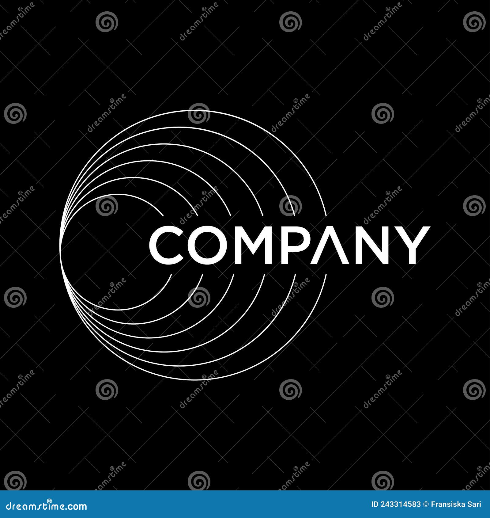 ECHO CIRCLE LOGO stock vector. Illustration of editable - 243314583