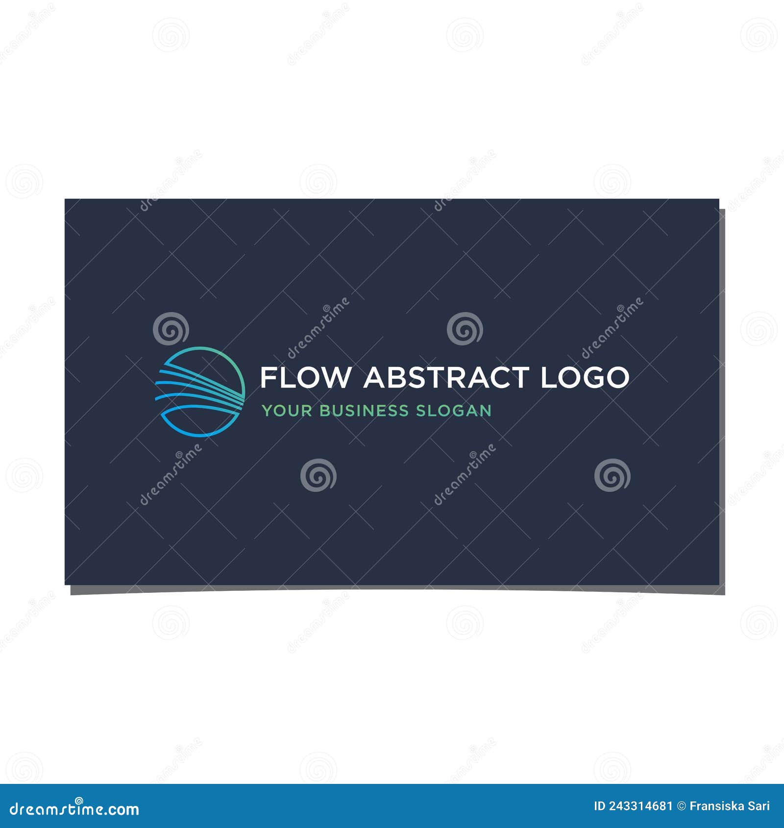 FLOW ABSTRACT LOGO stock vector. Illustration of circle - 243314681