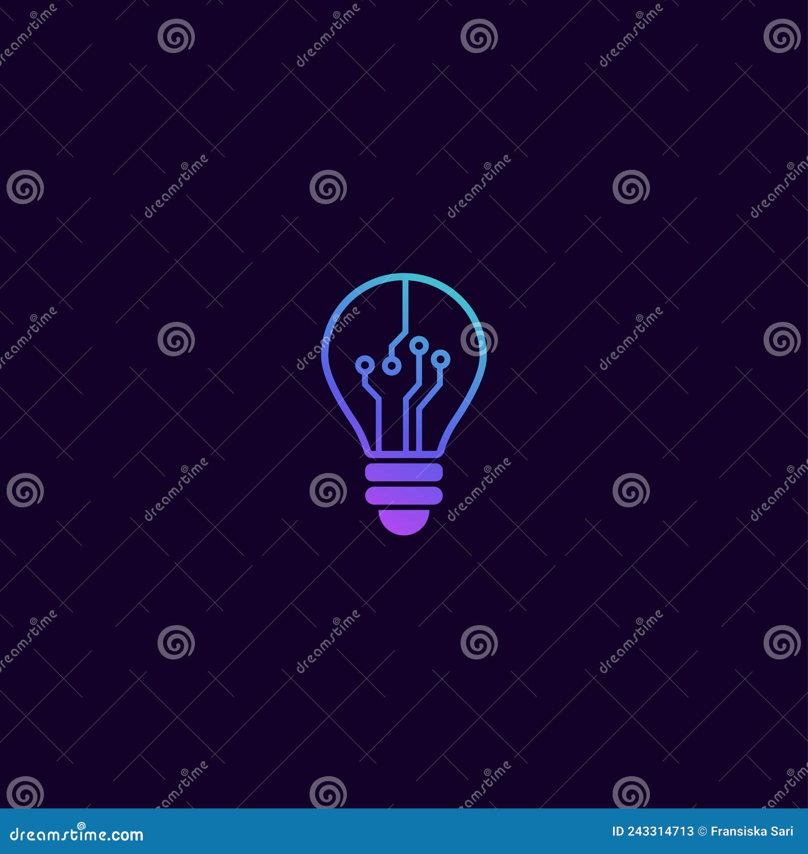 LAMP TECH LOGO stock vector. Illustration of lightbulb - 243314713