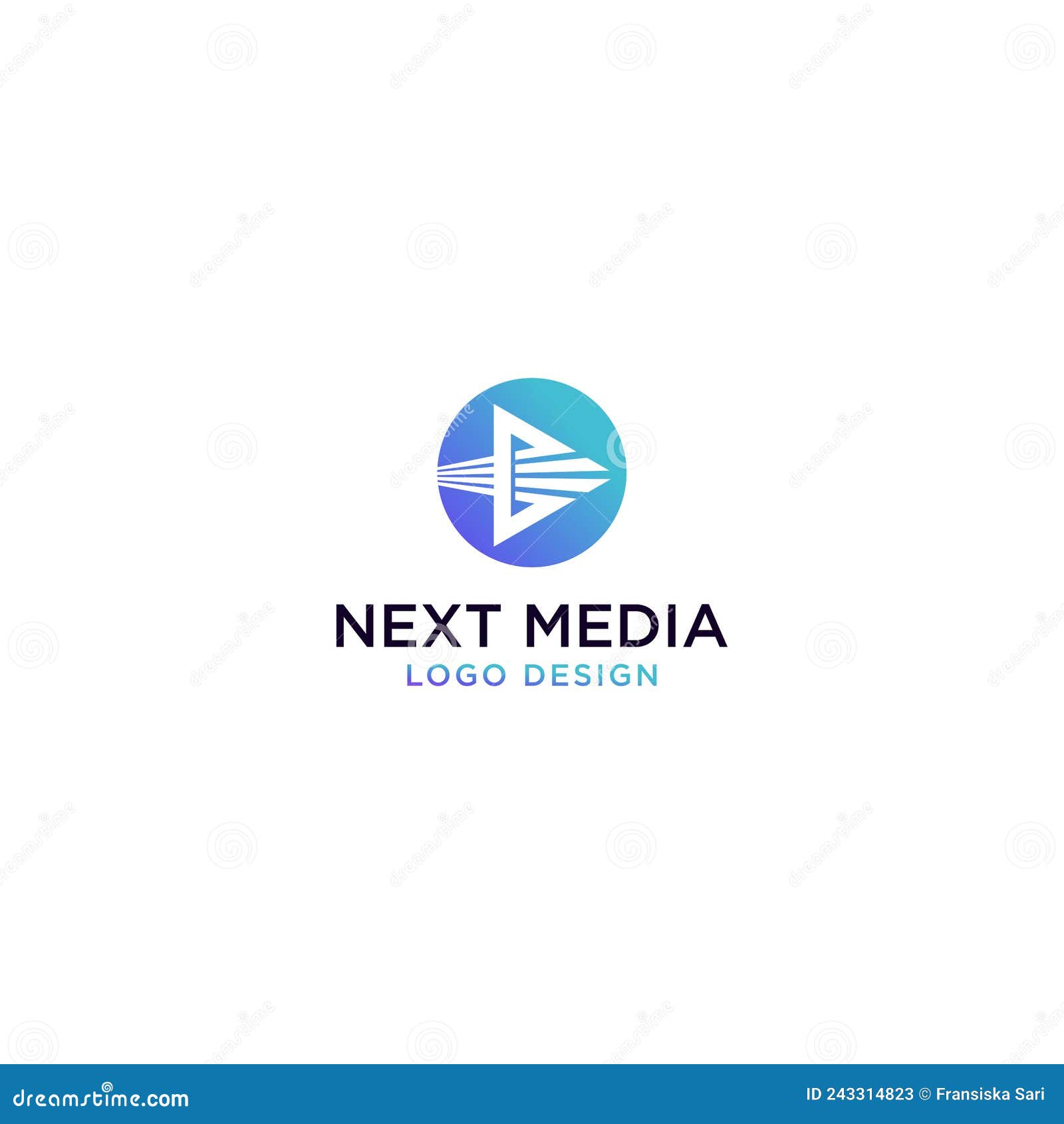 NEXT MEDIA LOGO stock vector. Illustration of business - 243314823