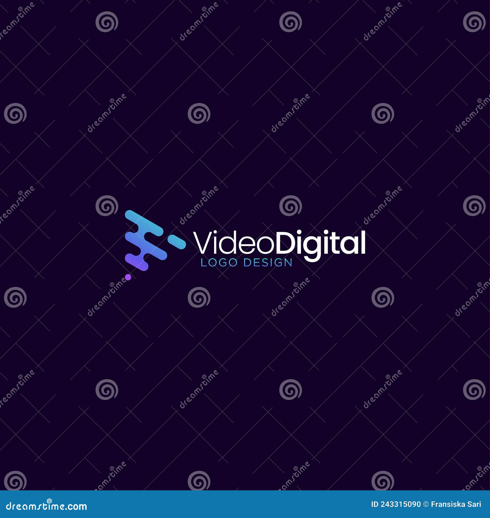 VIDEO DIGITAL LOGO stock vector. Illustration of sign - 243315090