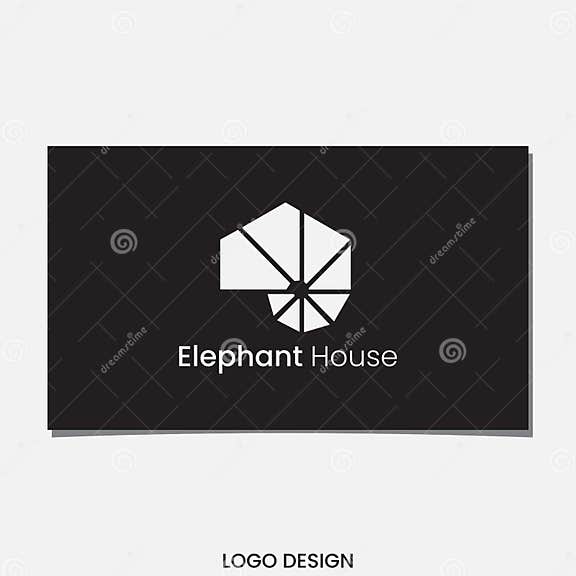 ELEPHANT HOUSE LOGO stock vector. Illustration of luxury - 243500306