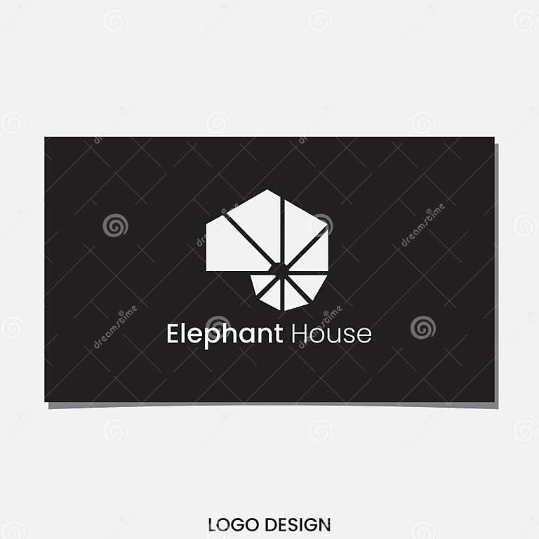 ELEPHANT HOUSE LOGO stock vector. Illustration of luxury - 243500306