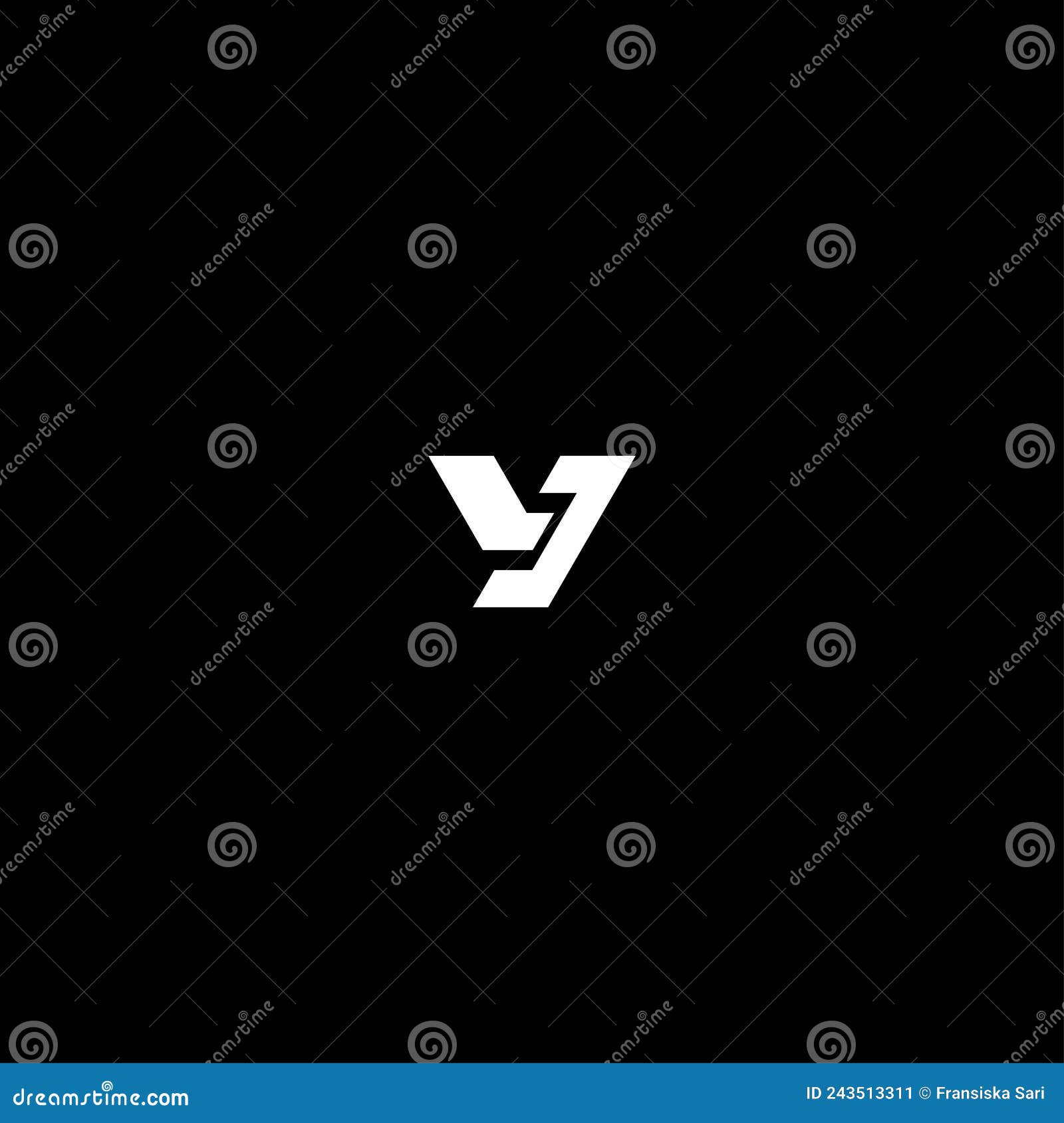 YLJ LOGO DESIGN stock vector. Illustration of logotype - 243513311