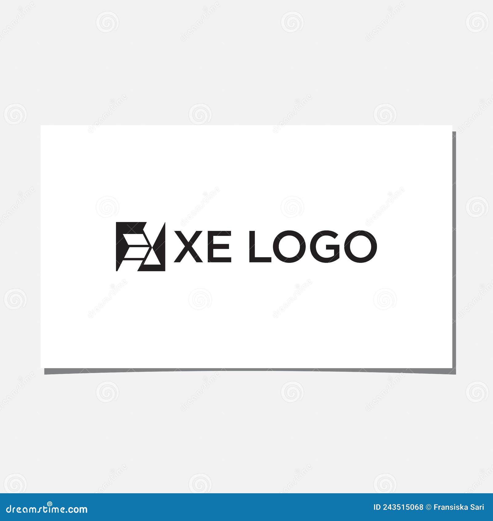 XE LOGO stock vector. Illustration of minimalist, business - 243515068