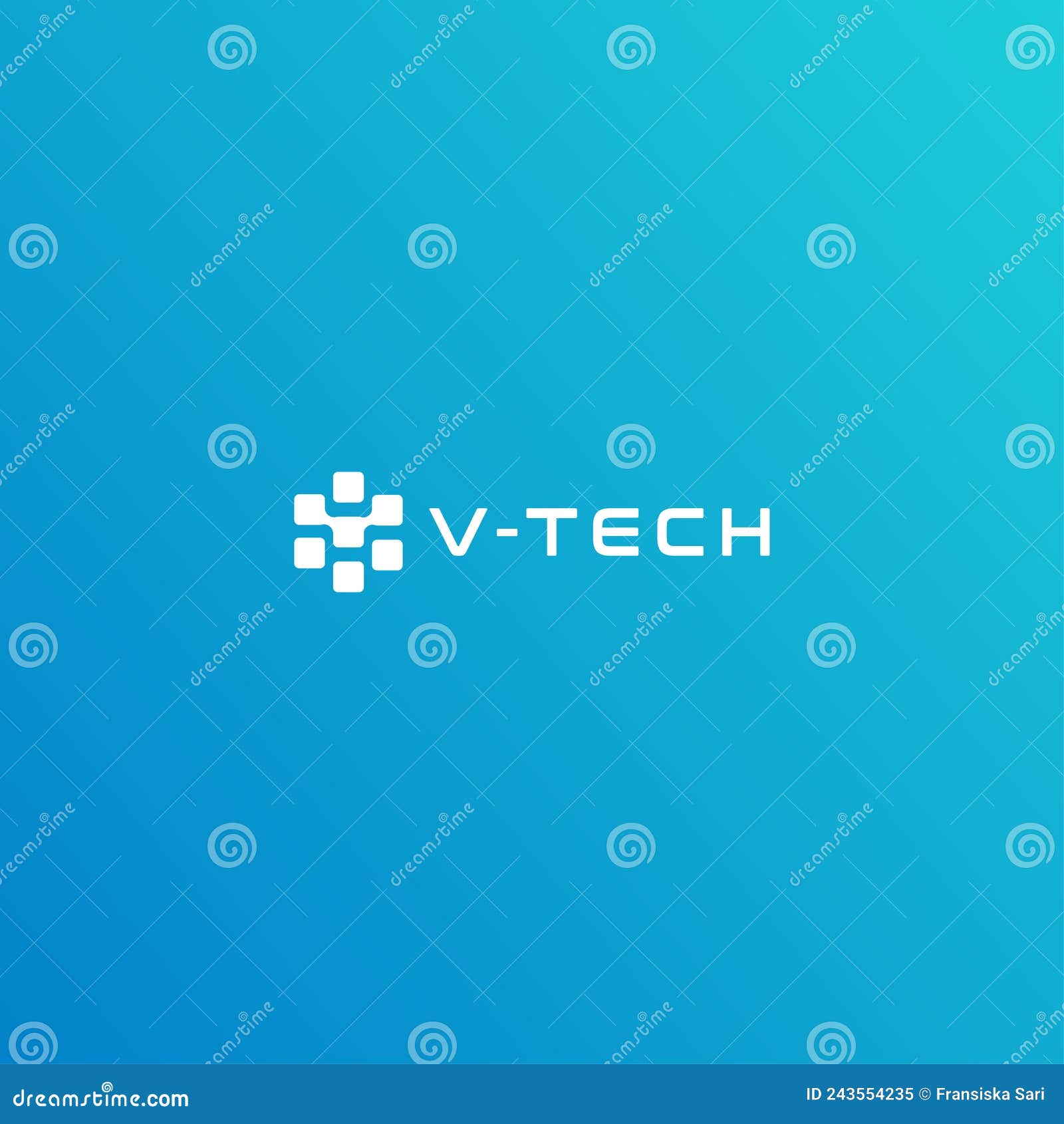 V TECH LOGO stock vector. Illustration of graphic, design - 243554235