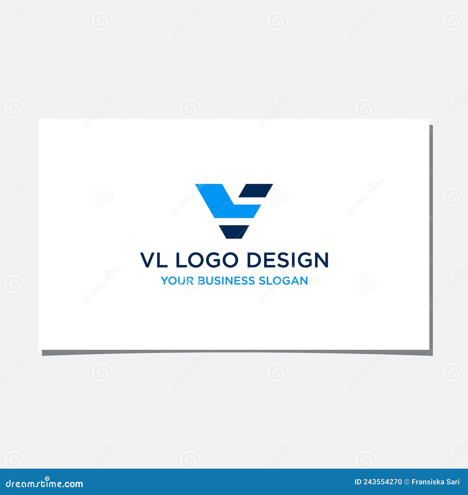 VL LOGO stock vector. Illustration of graphic, brand - 243554270