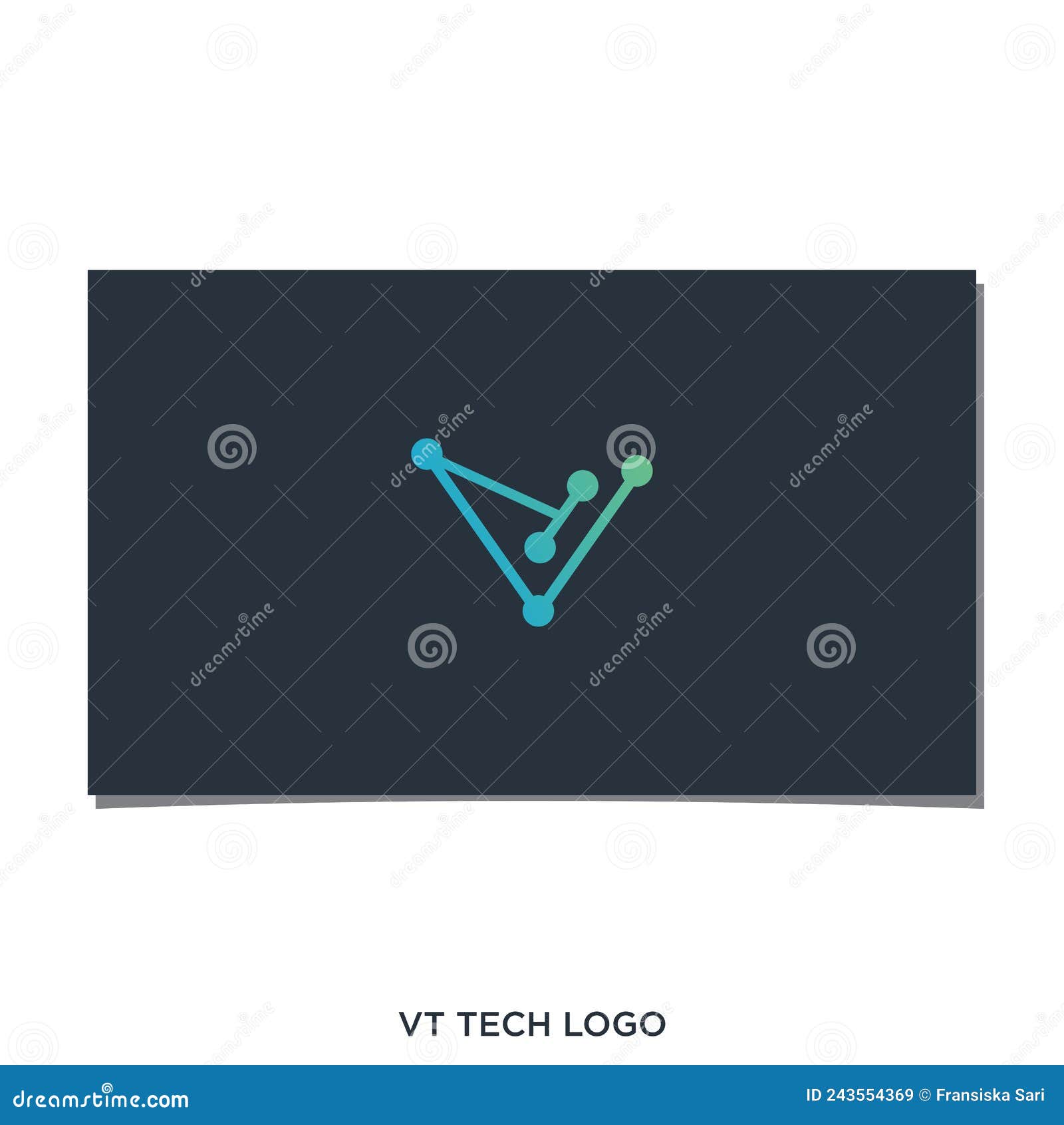 VT TECHNOLOGY LOGO stock vector. Illustration of tech - 243554369