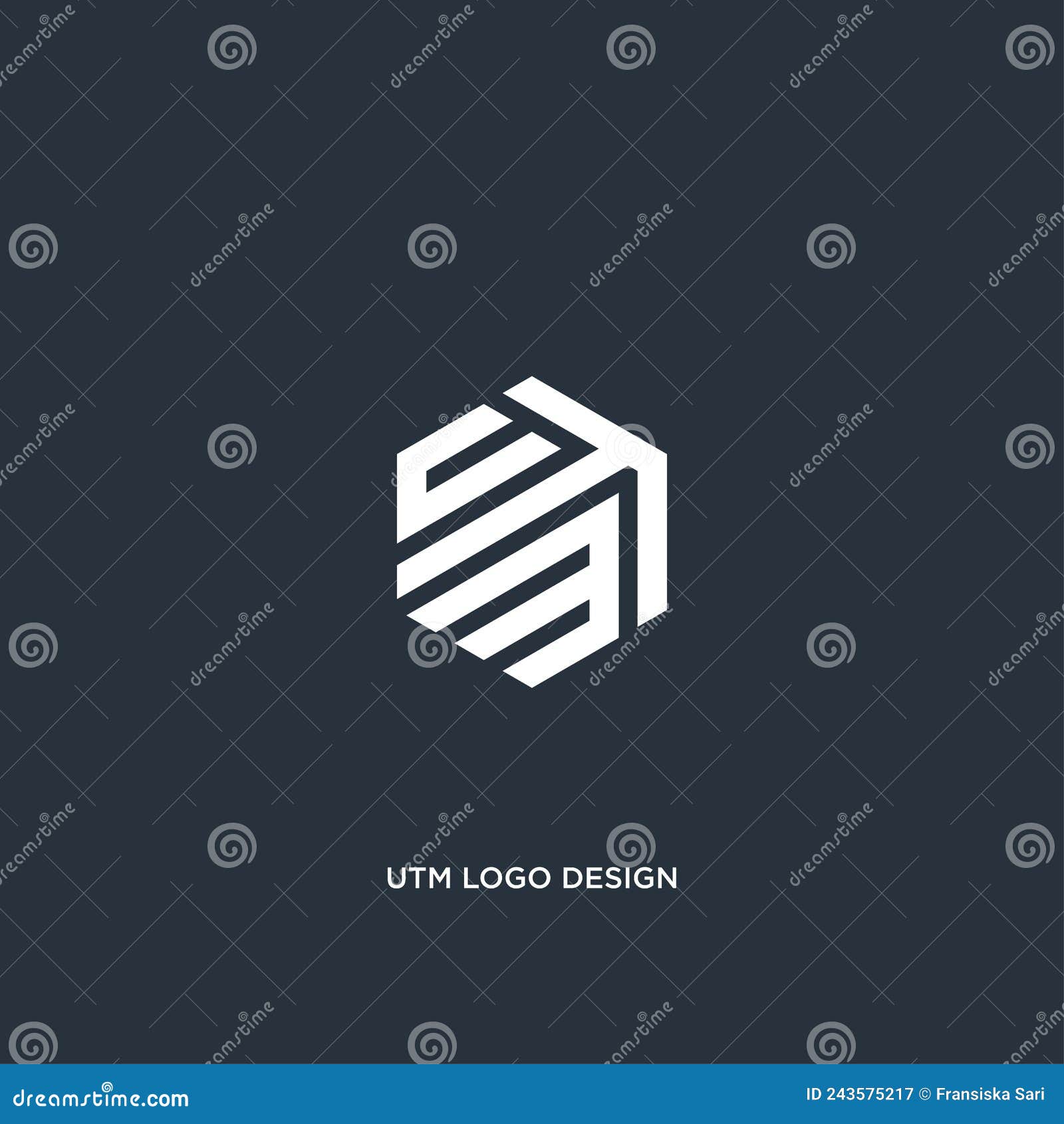 UTM LOGO stock vector. Illustration of geometric, eps10 - 243575217