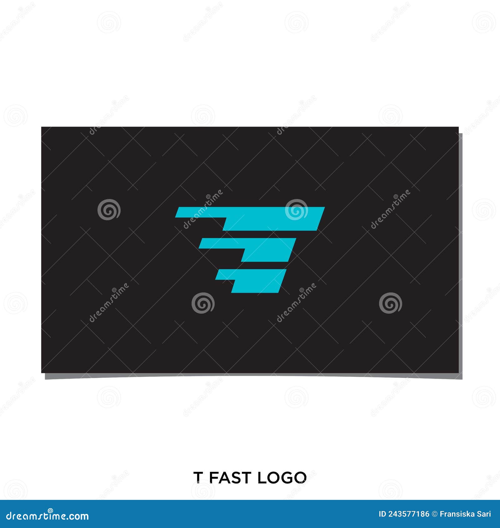 T FAST LOGO stock vector. Illustration of identity, eps10 - 243577186