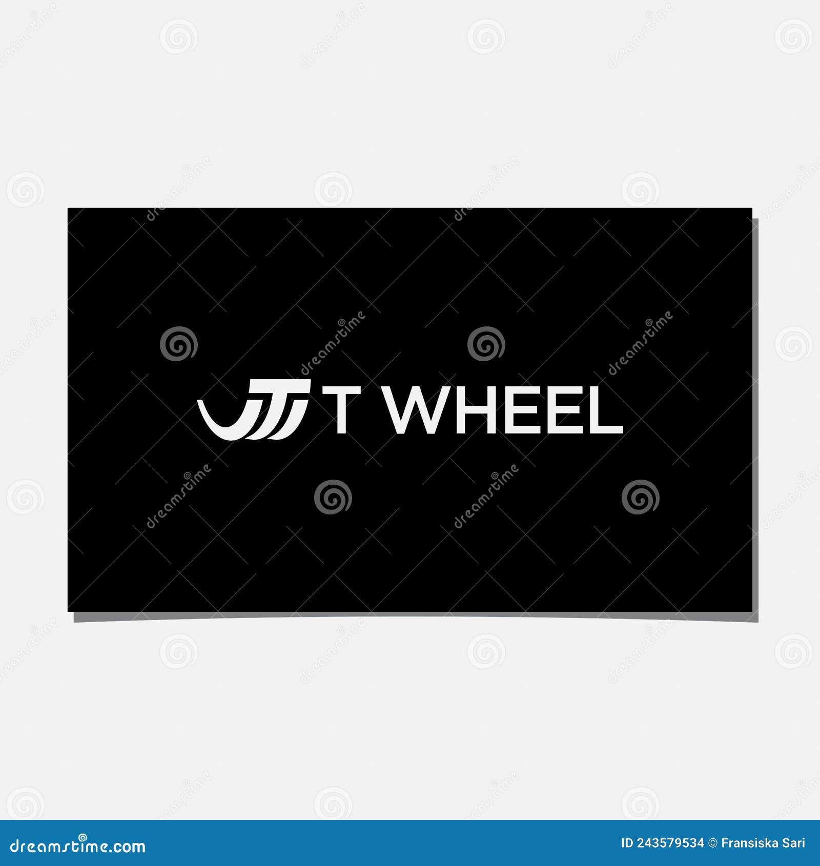 T WHEEL LOGO stock vector. Illustration of eps10, initial - 243579534