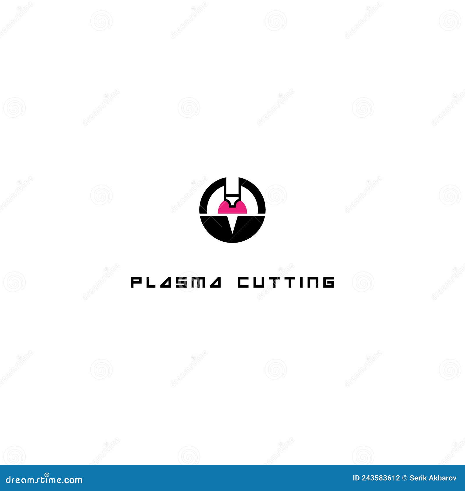 An Illustration Consisting of a Plasma Cutting Nozzle Stock Vector ...