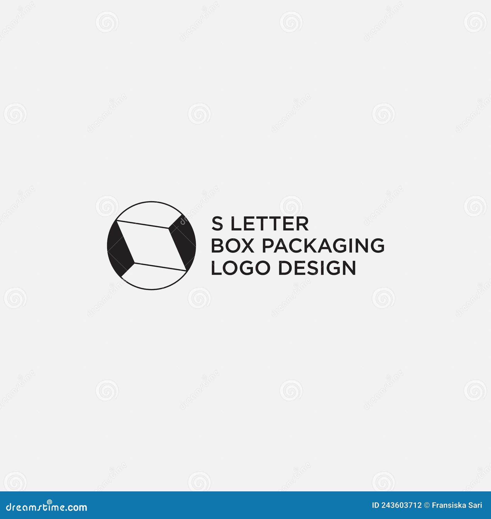 S BOX in CIRCLE LOGO stock vector. Illustration of design - 243603712
