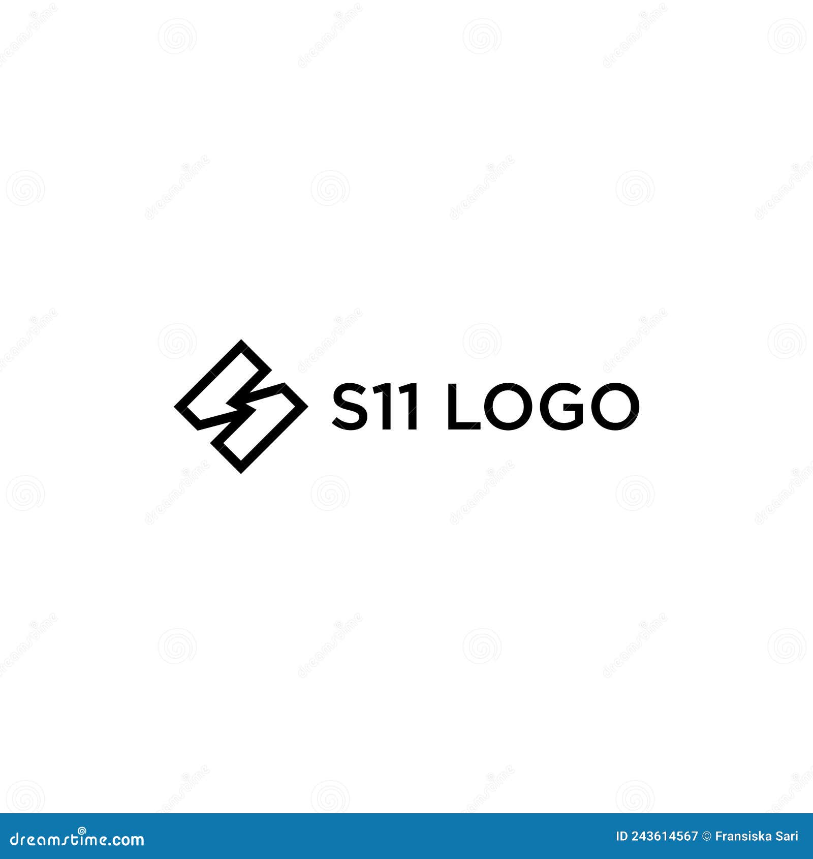 S11 INITIAL LOGO Cartoon Vector | CartoonDealer.com #243614567