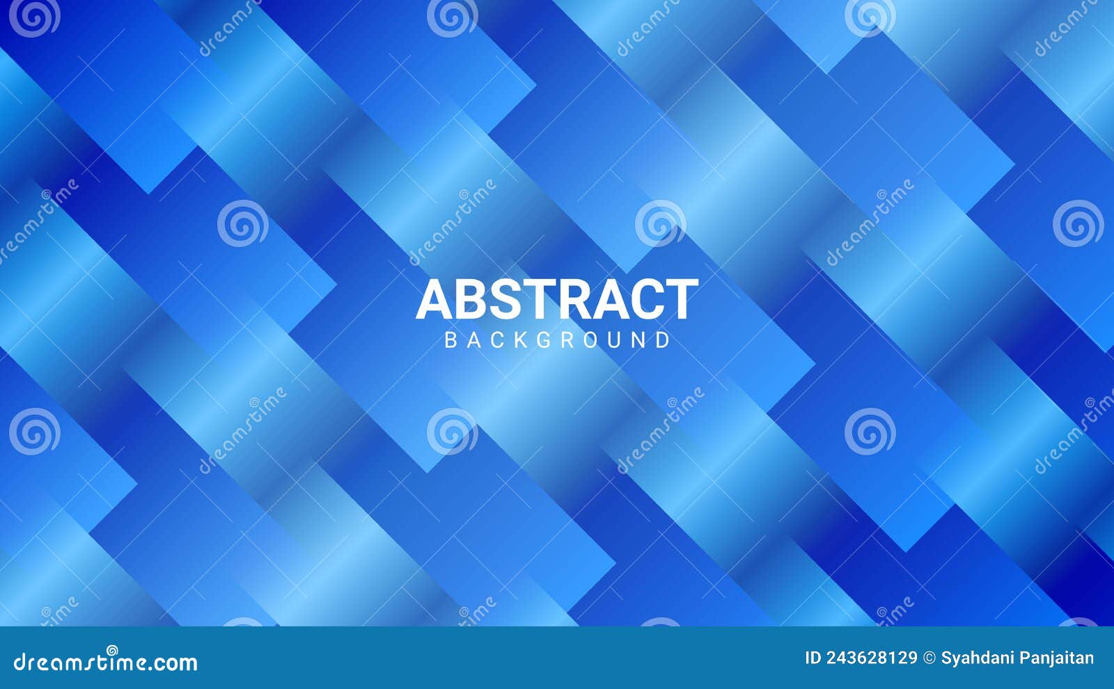 Simple Blue Geometric Abstract Background Stock Vector - Illustration ...