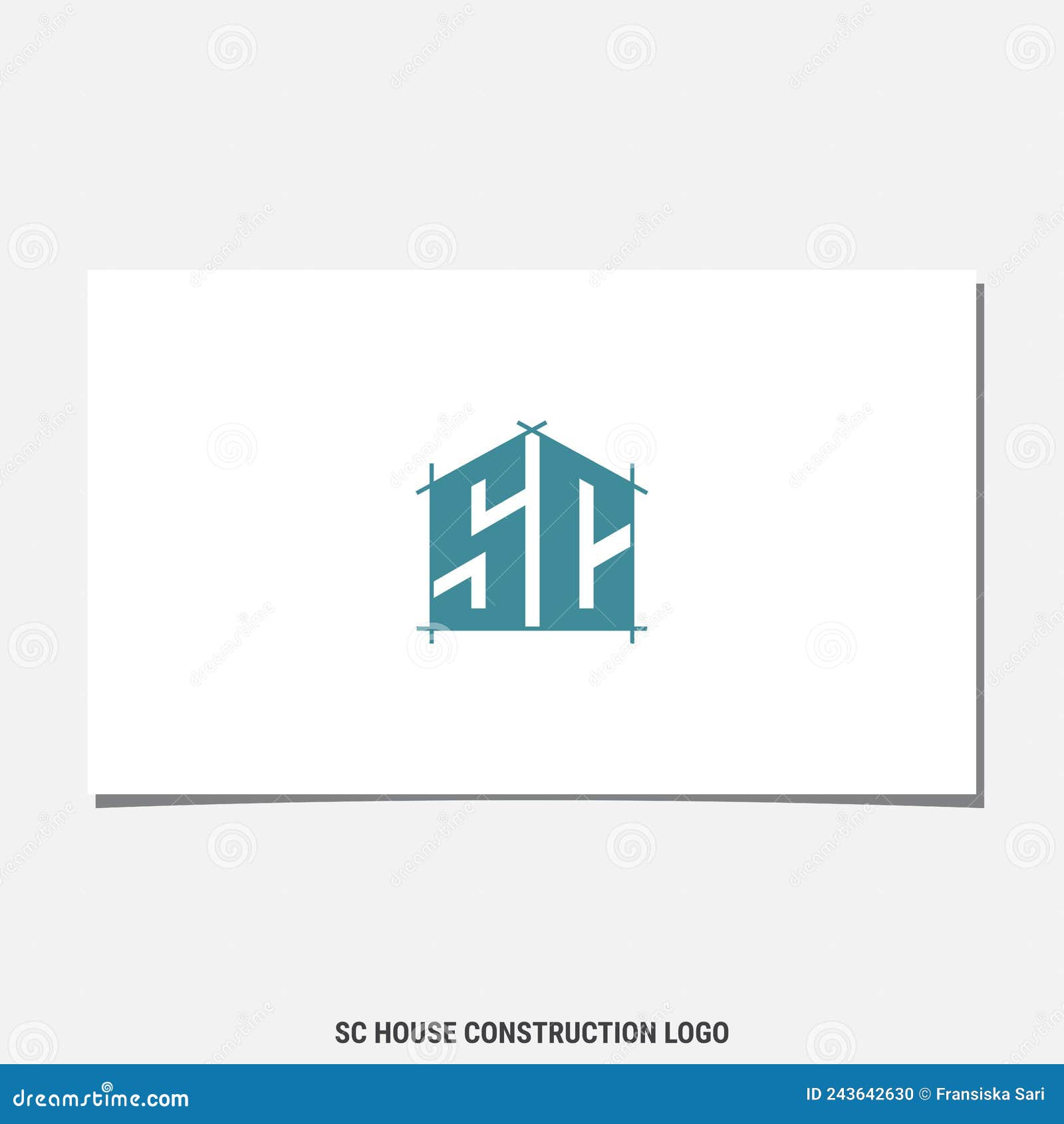 SC BUILDING CONSTRUCTION LOGO Stock Vector - Illustration of alphabet ...