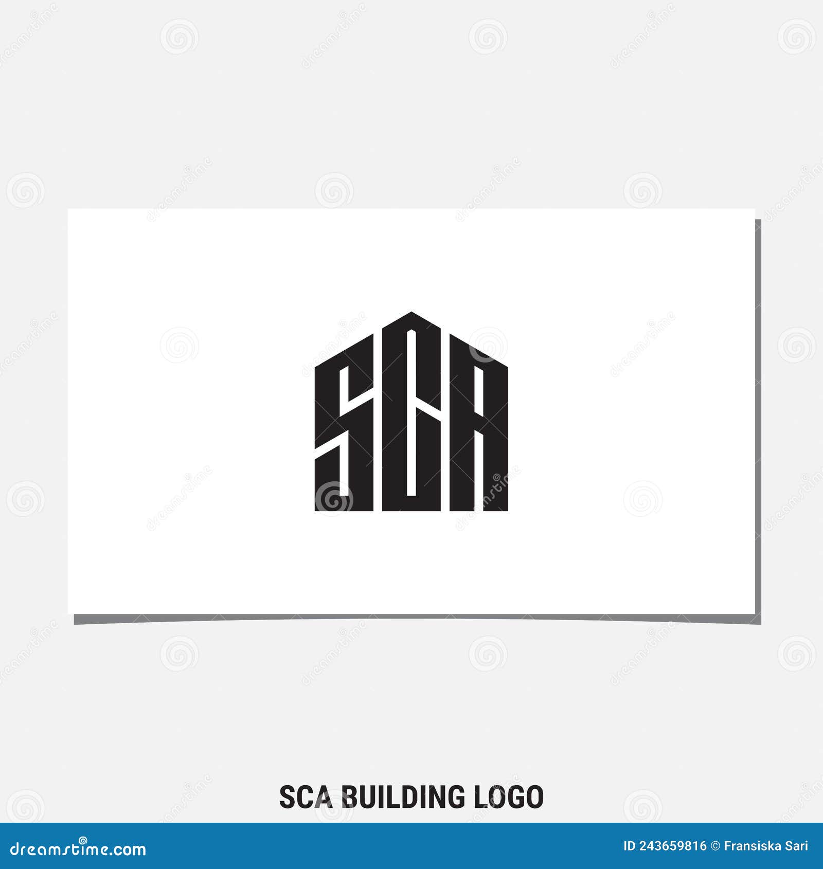 SCA BUILDING LOGO stock vector. Illustration of logotype - 243659816
