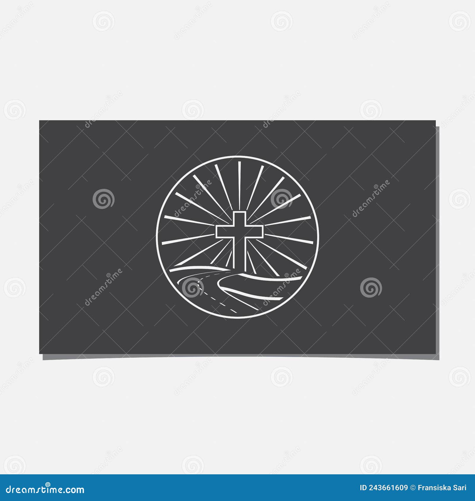 The ROAD TO CHRIST LOGO stock vector. Illustration of crucified - 243661609