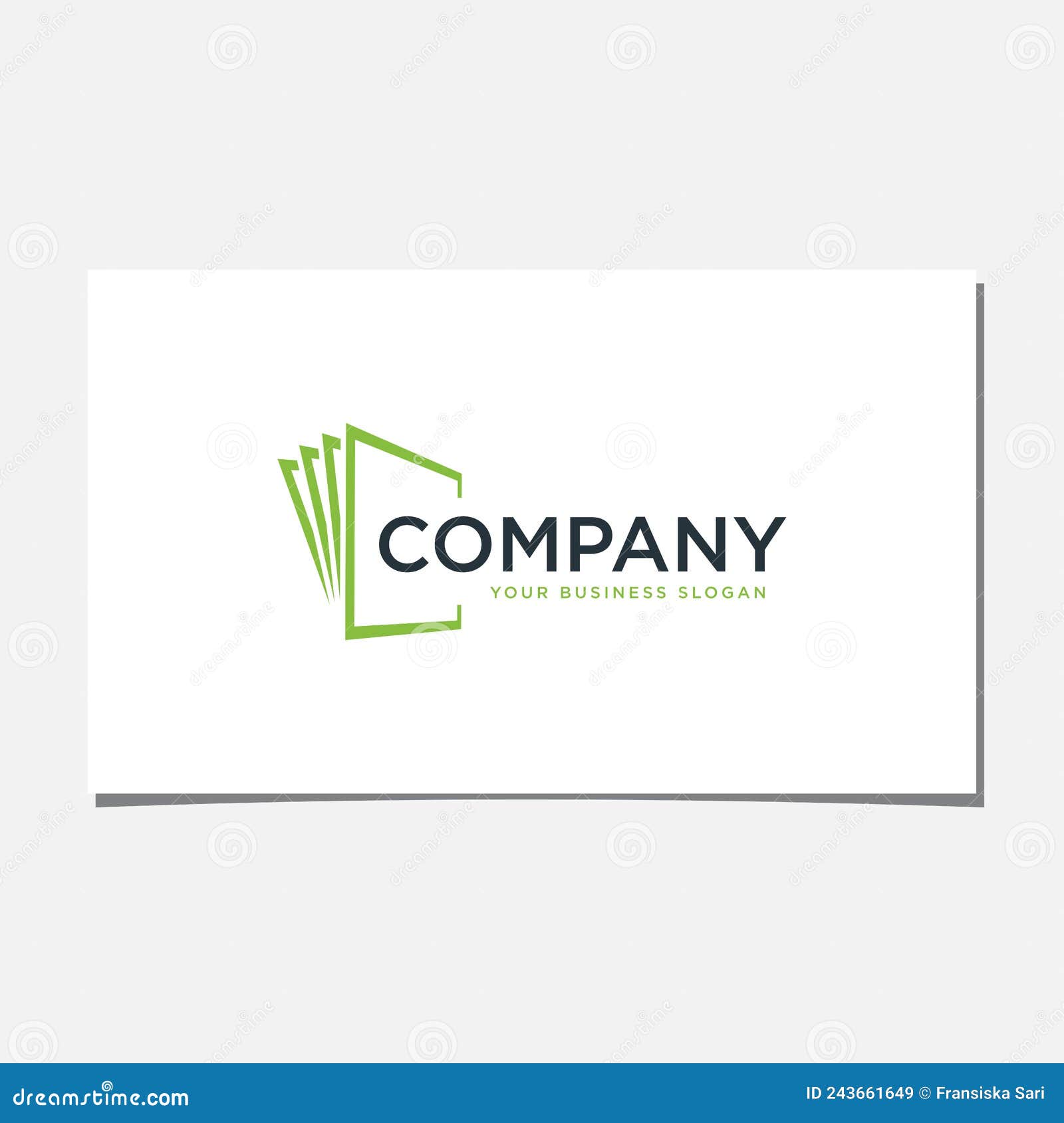 Wall sheet logo stock vector. Illustration of company - 243661649
