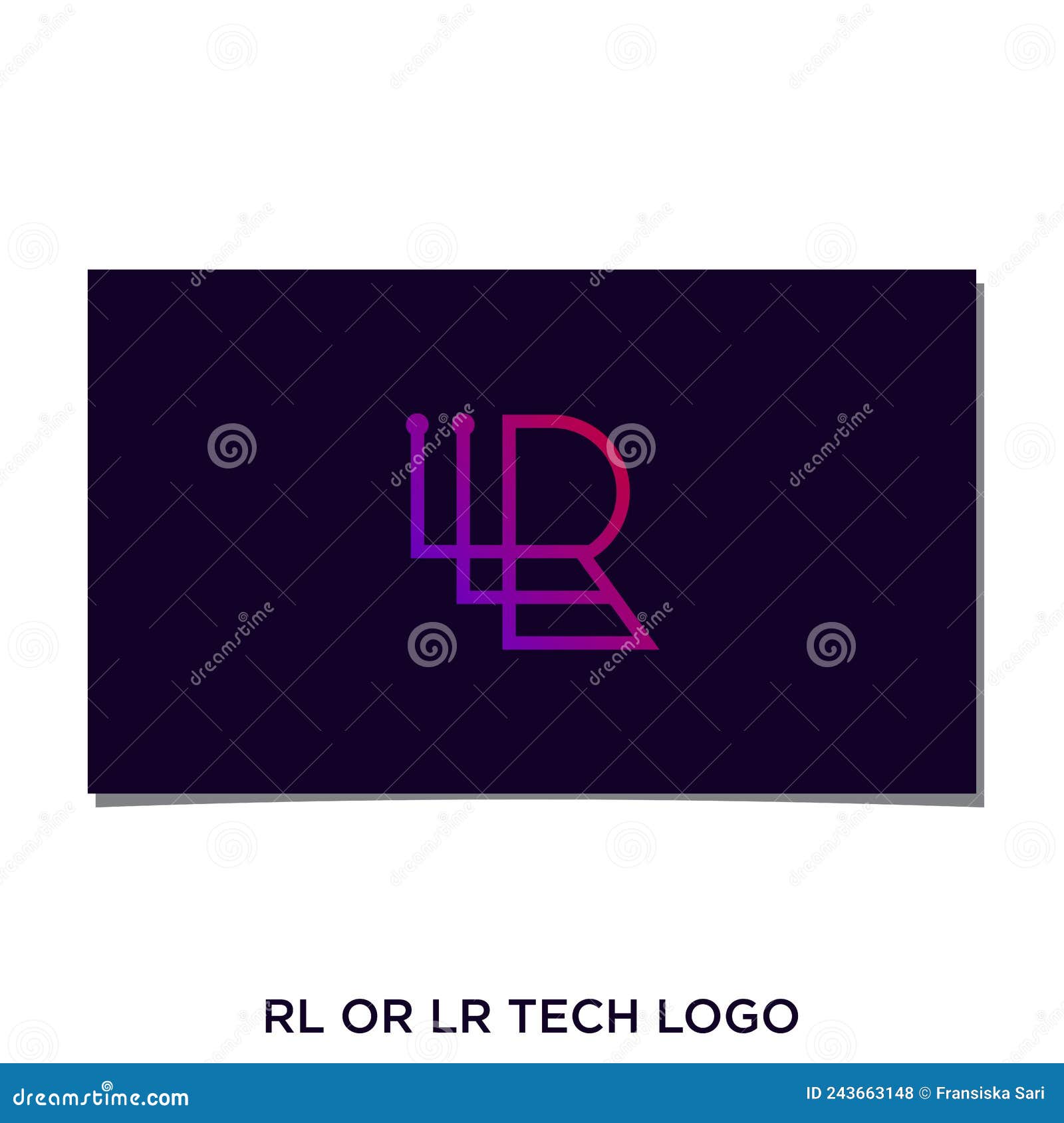 RL TECH LOGO stock vector. Illustration of alphabet - 243663148
