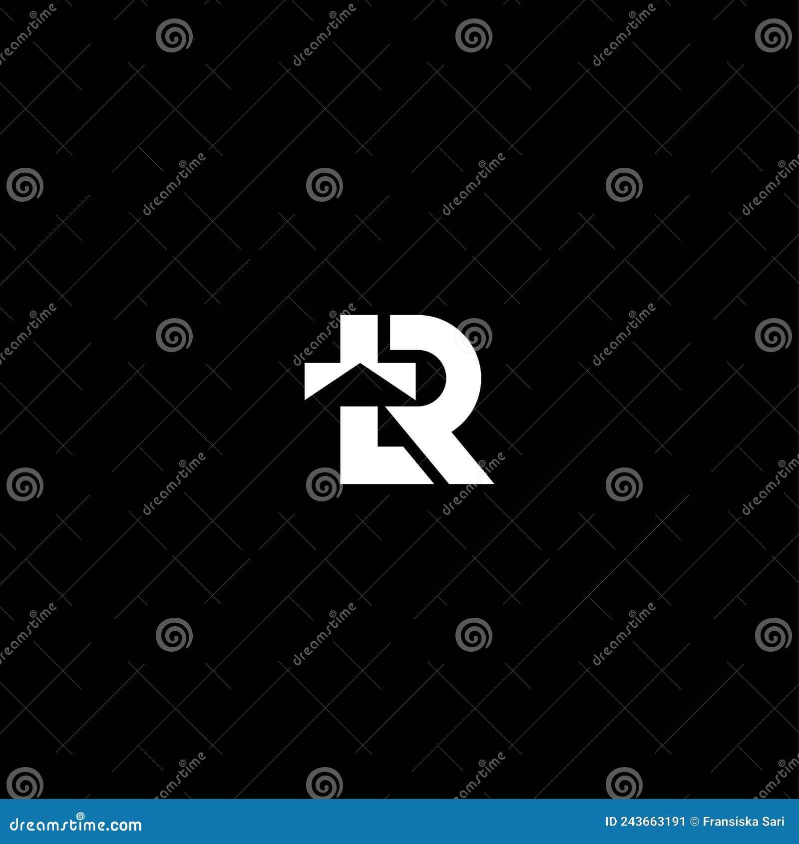 TR ROOF LOGO stock vector. Illustration of house, architecture - 243663191