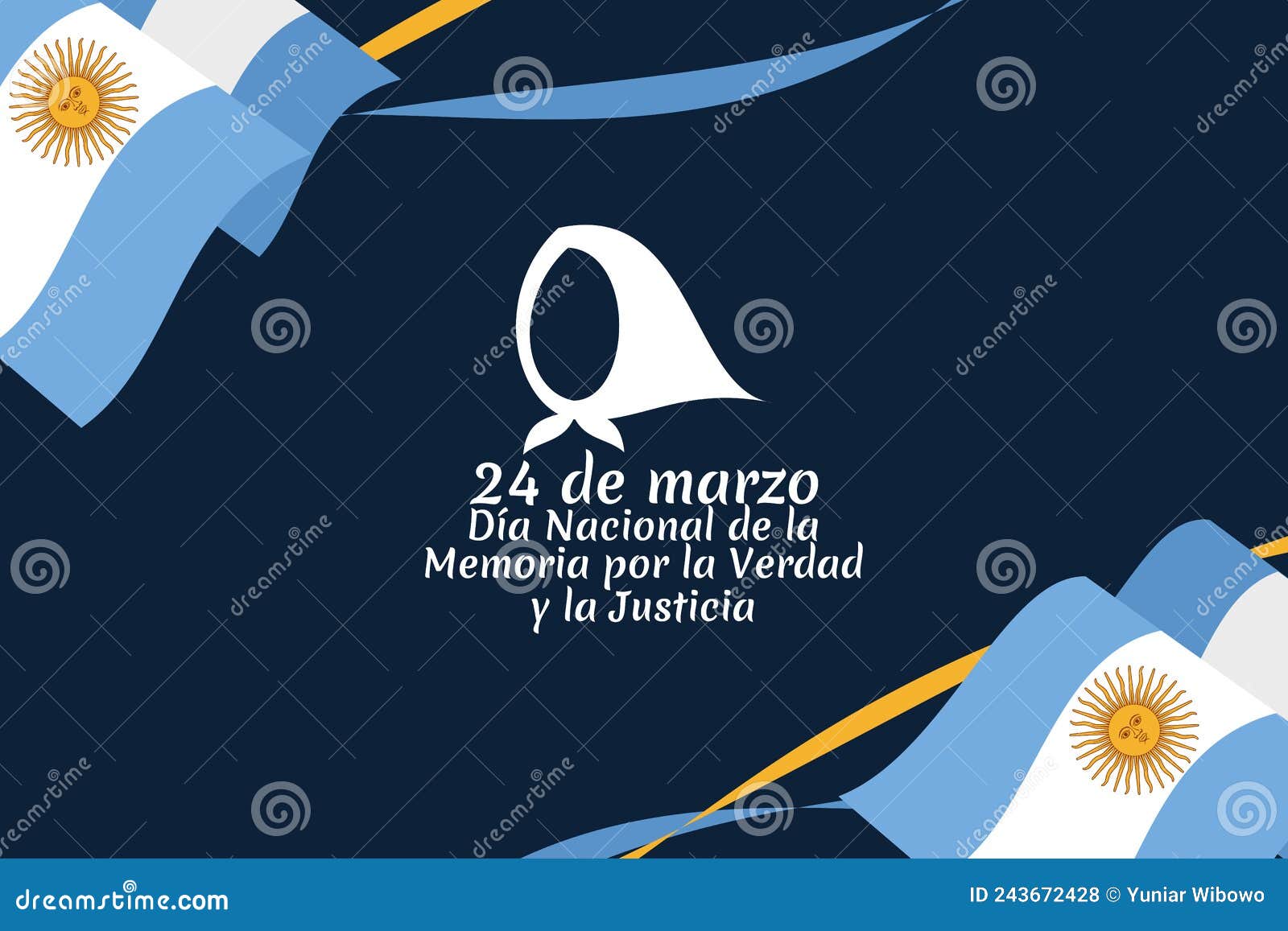 Translation: March 24, Day of Remembrance for Truth and Justice Vector ...
