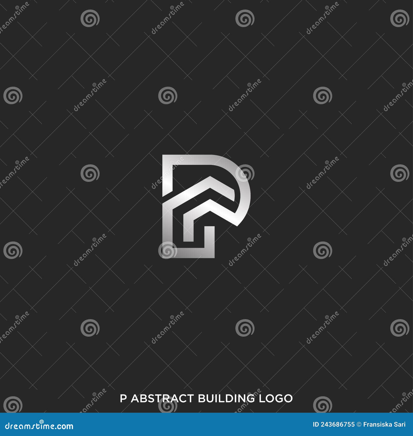 P BUILDING LOGO stock vector. Illustration of corporate - 243686755