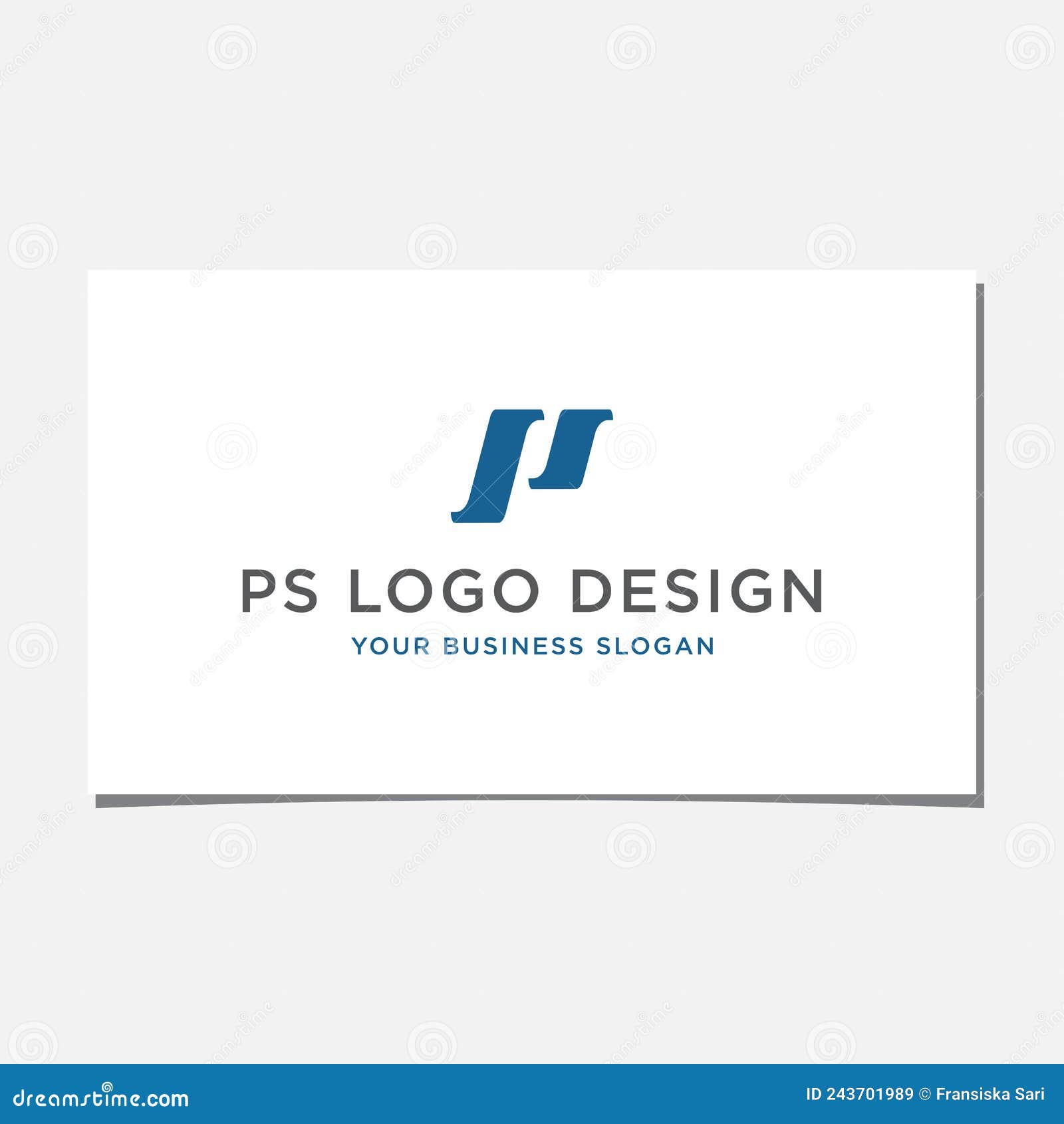 PS INITIAL LOGO stock vector. Illustration of polygon - 243701989
