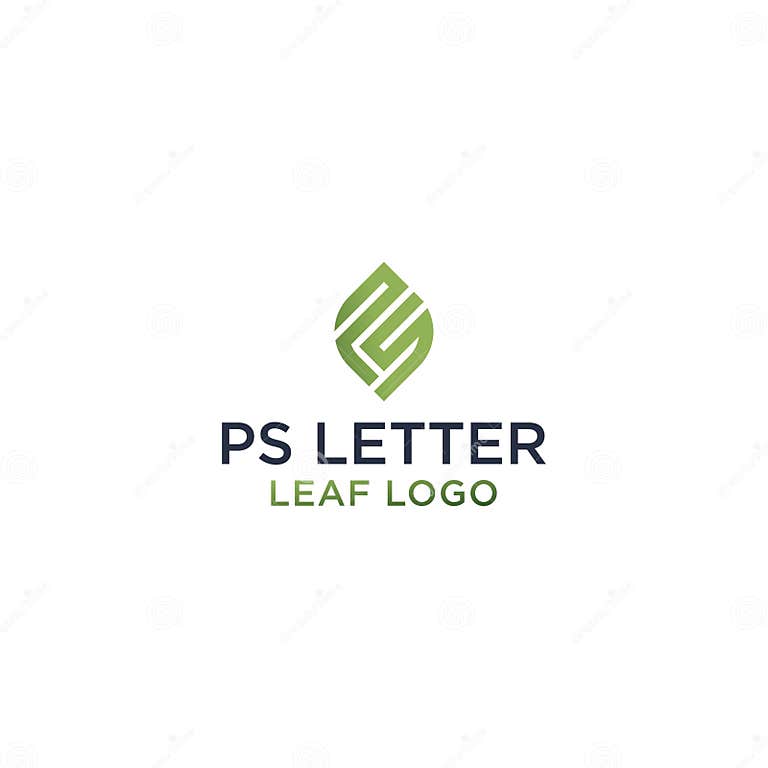 PS LEAF LOGO stock vector. Illustration of green, abstract - 243701993