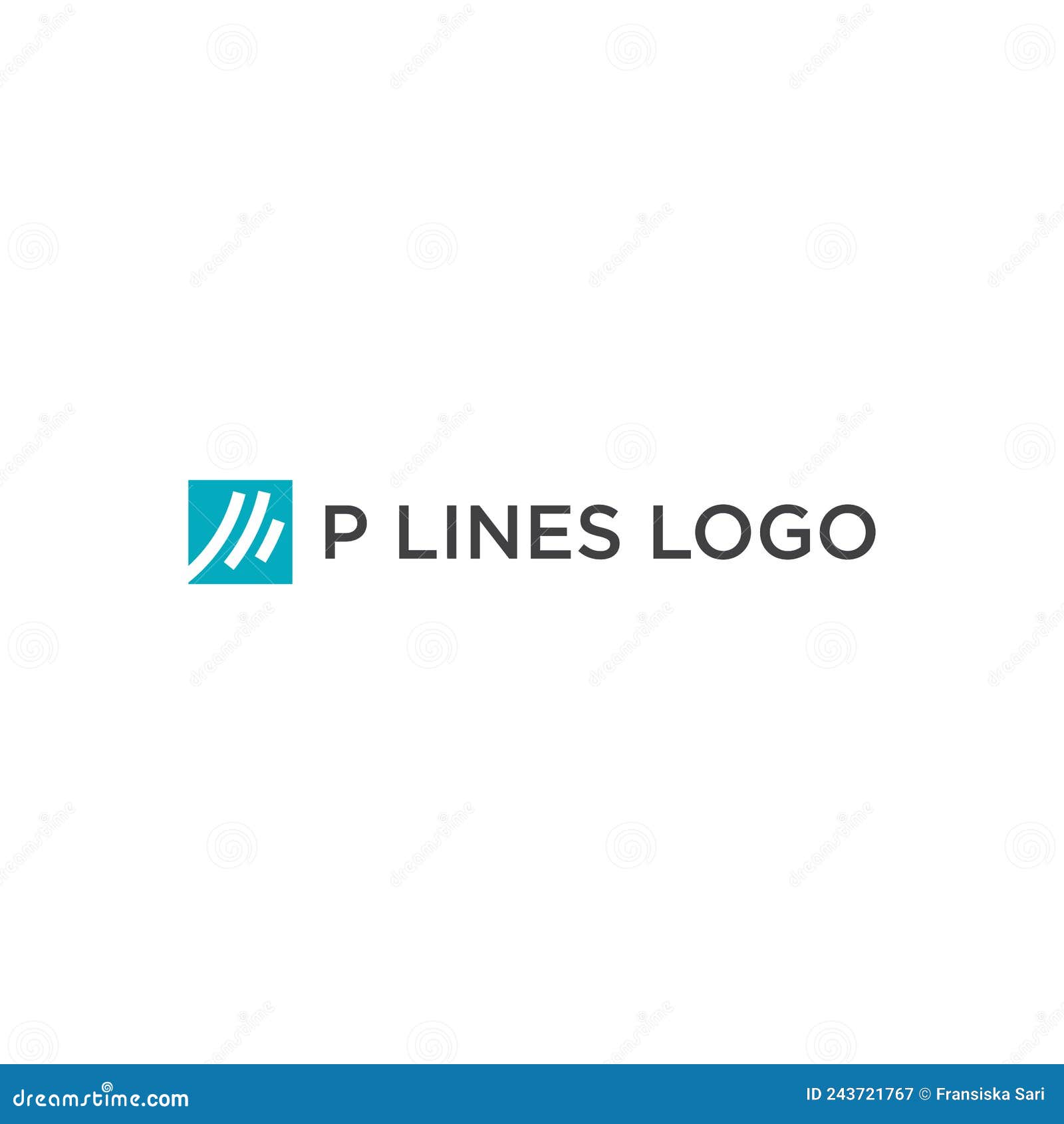 P LINES LOGO stock vector. Illustration of brand, letter - 243721767