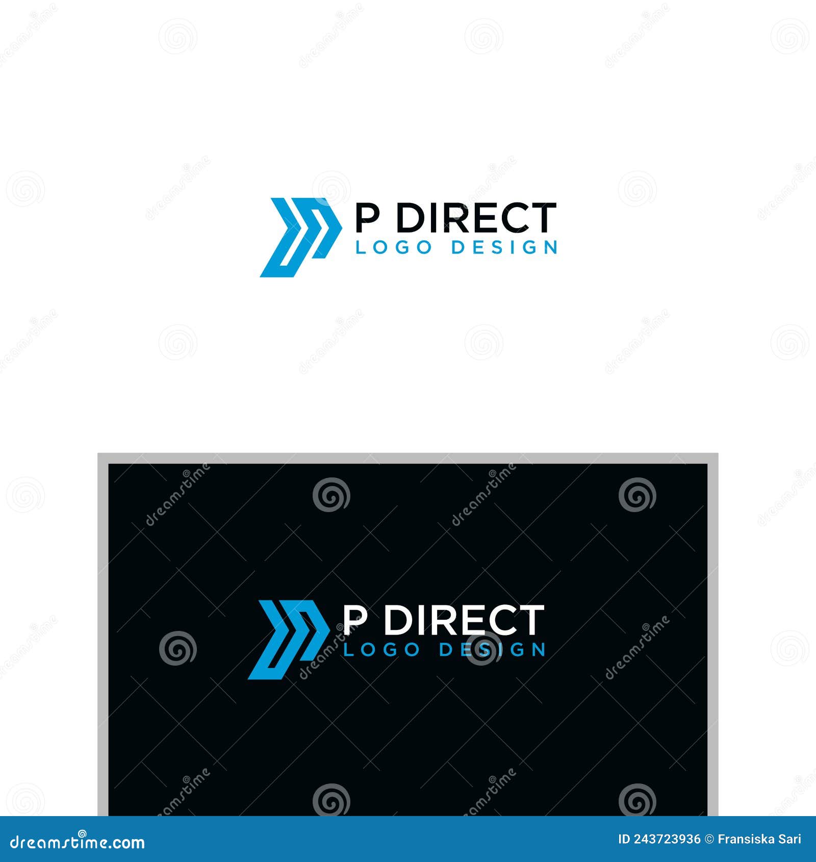P DIRECT LOGO stock vector. Illustration of unique, import - 243723936