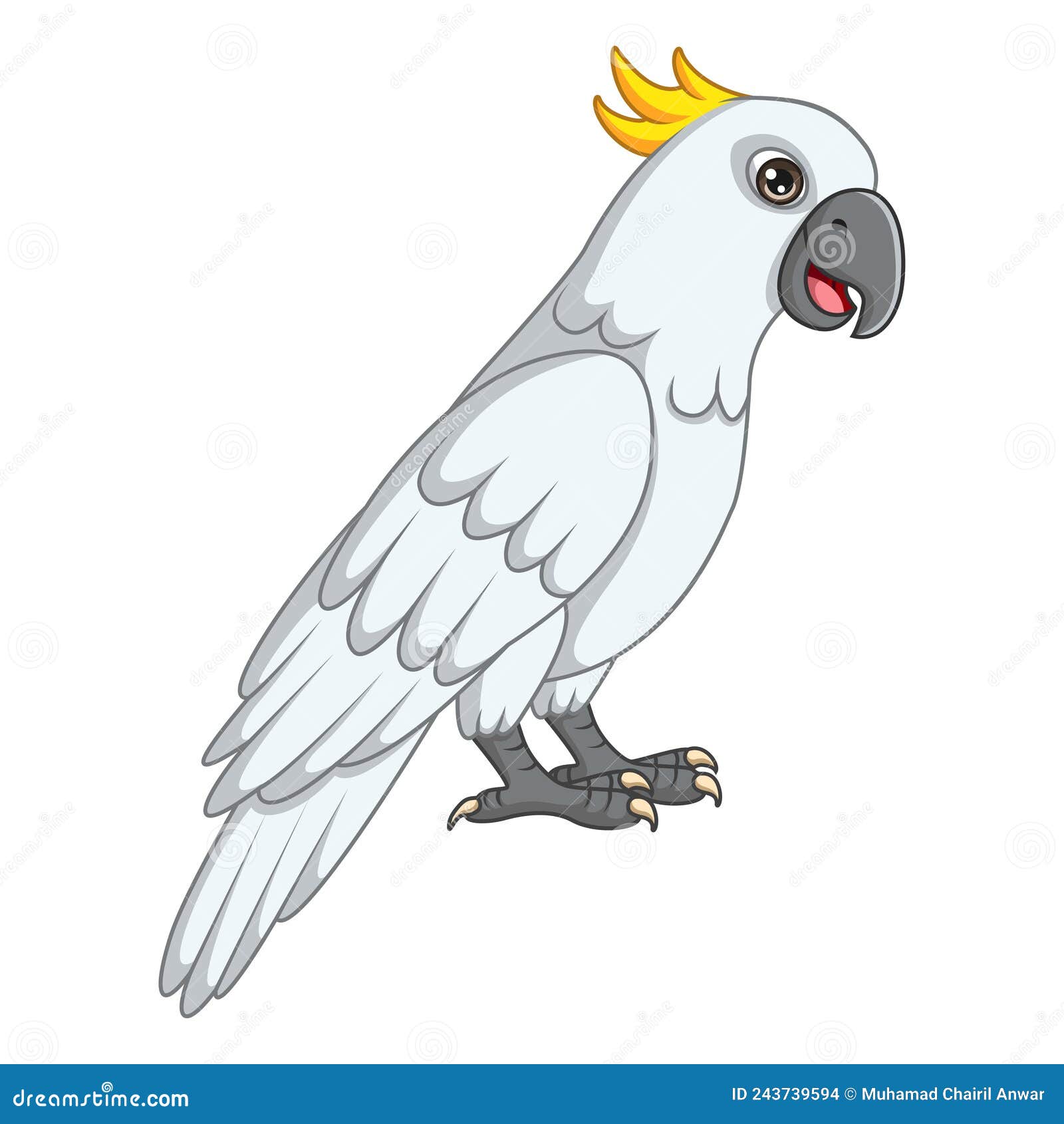 Cartoon Cockatoo Parrot Fly Animation Frames Sequence. Animated Sprites ...