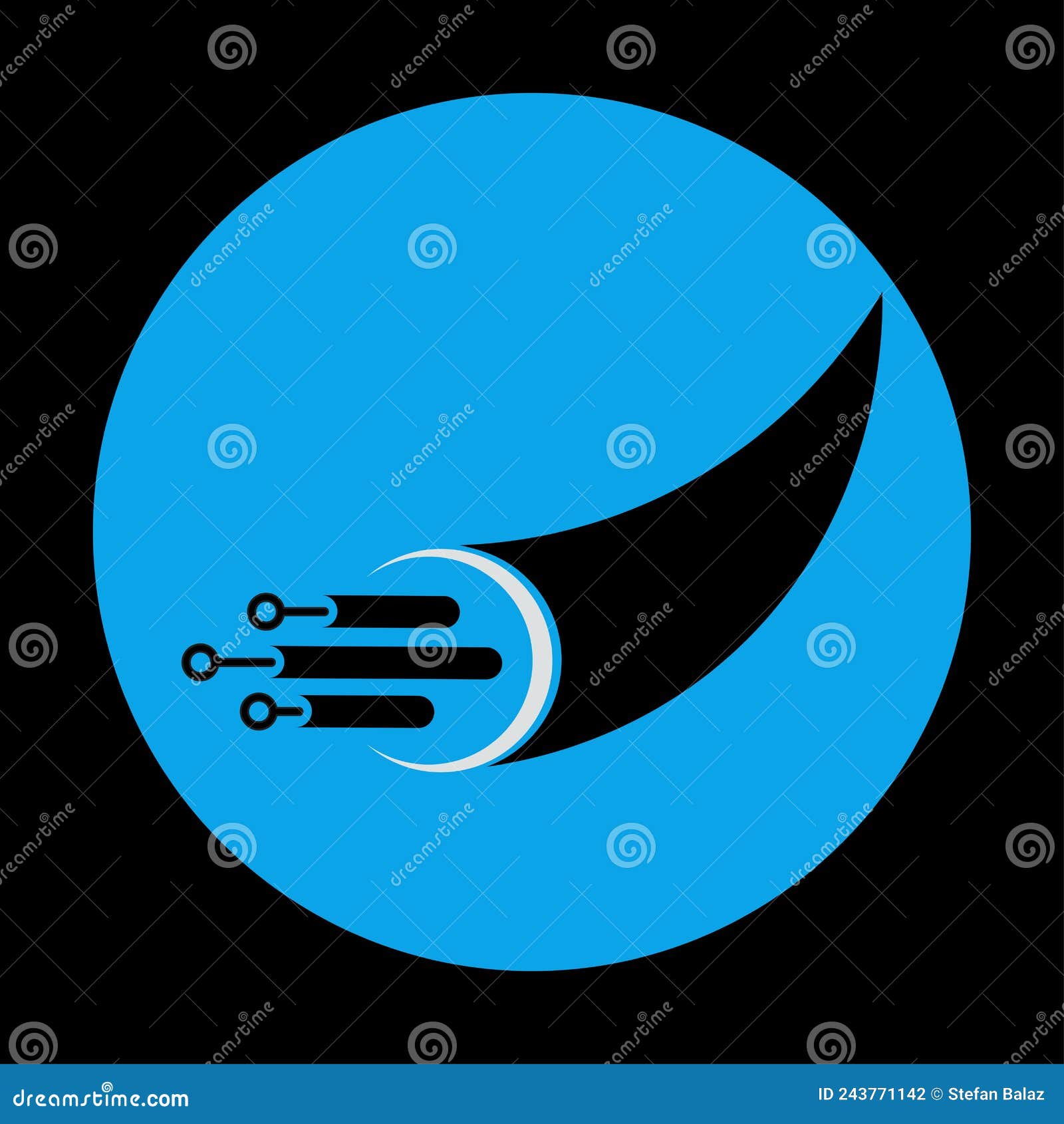 Optical Fiber Cable Icon for Communication Technology and Connecting ...