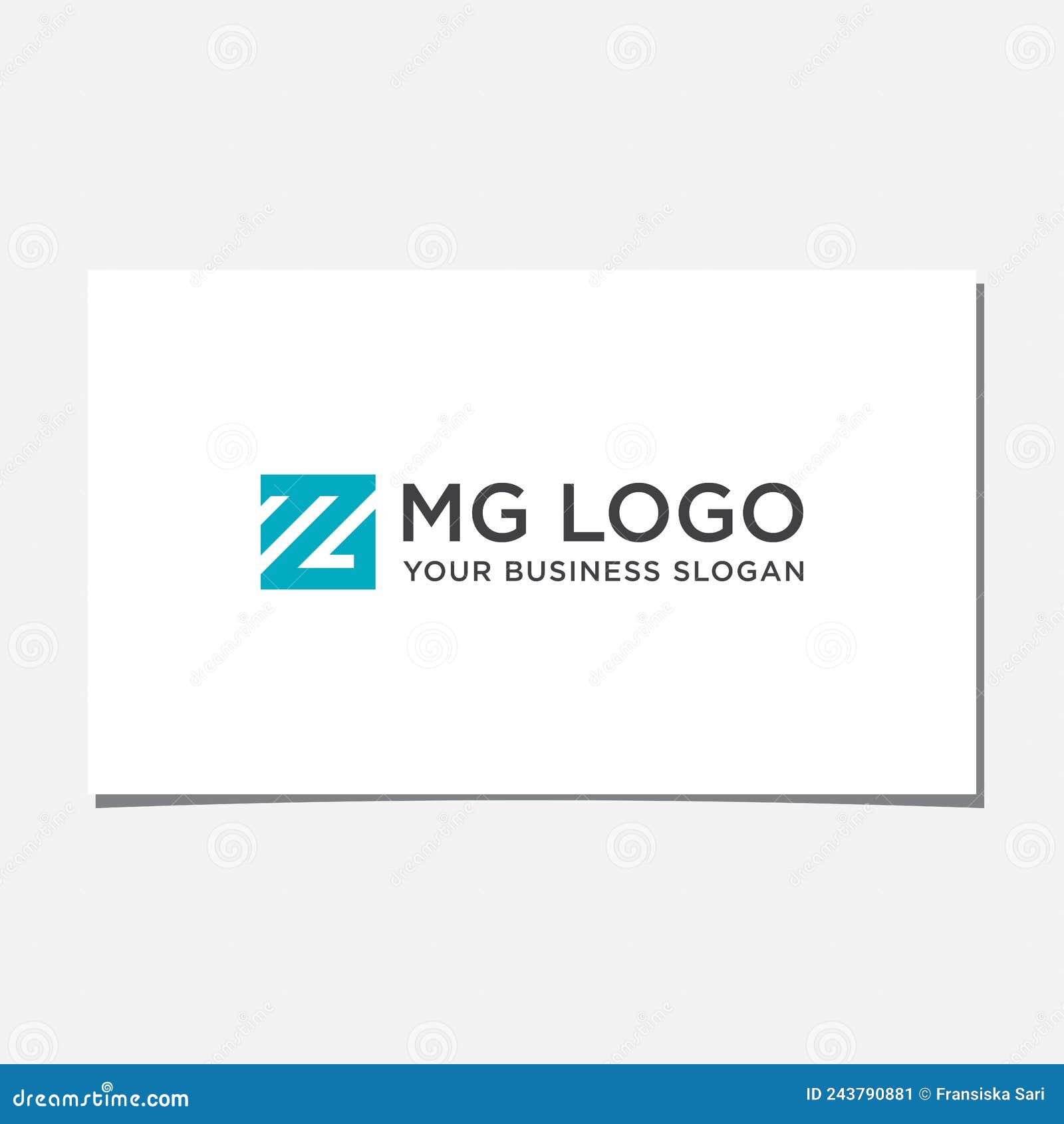 MG INITIAL LOGO stock vector. Illustration of simple - 243790881