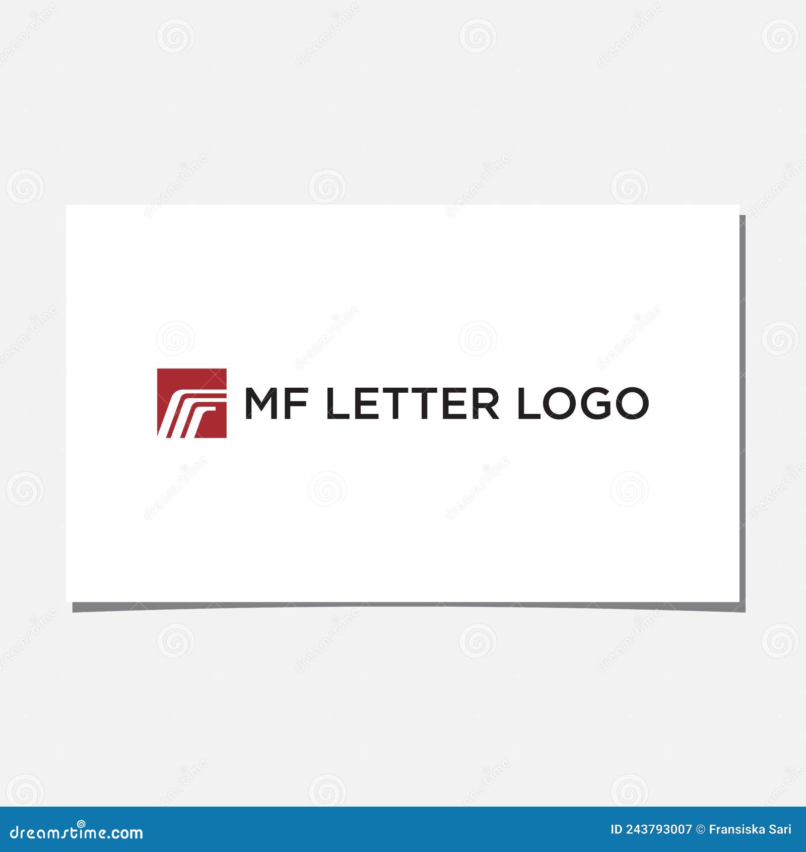 MF INITIAL LOGO stock vector. Illustration of eps10 - 243793007