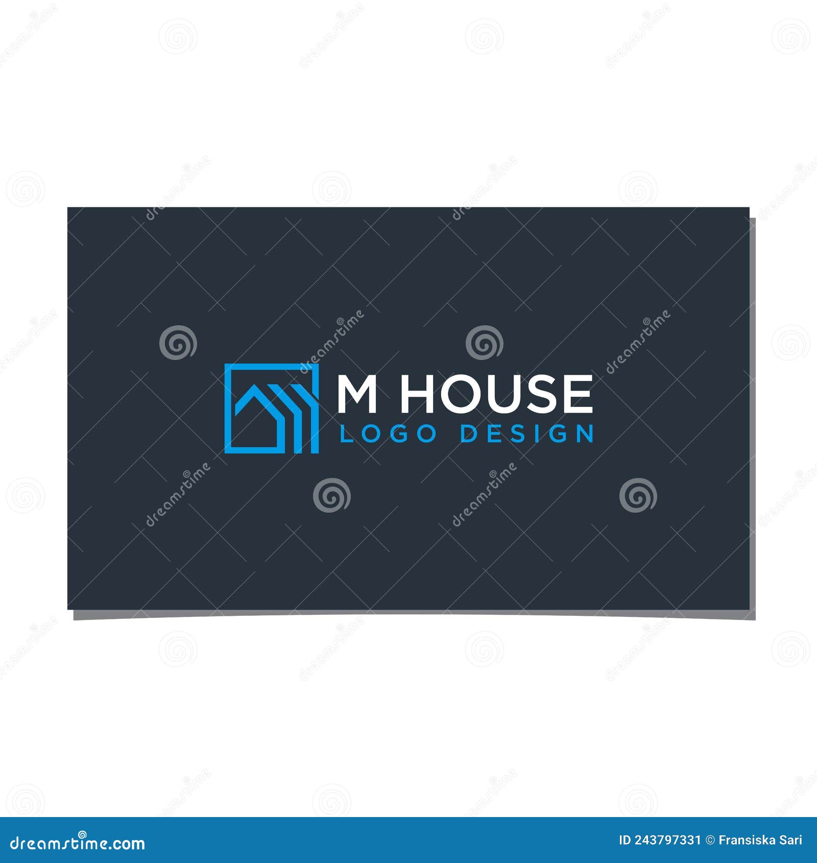 M HOUSE LOGO stock vector. Illustration of developer - 243797331