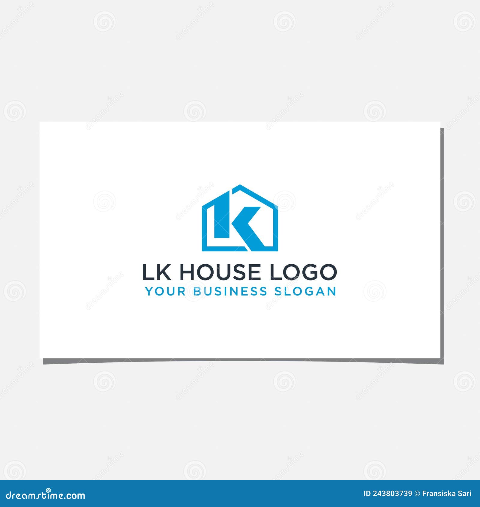L or LK HOUSE LOGO stock vector. Illustration of corporate - 243803739