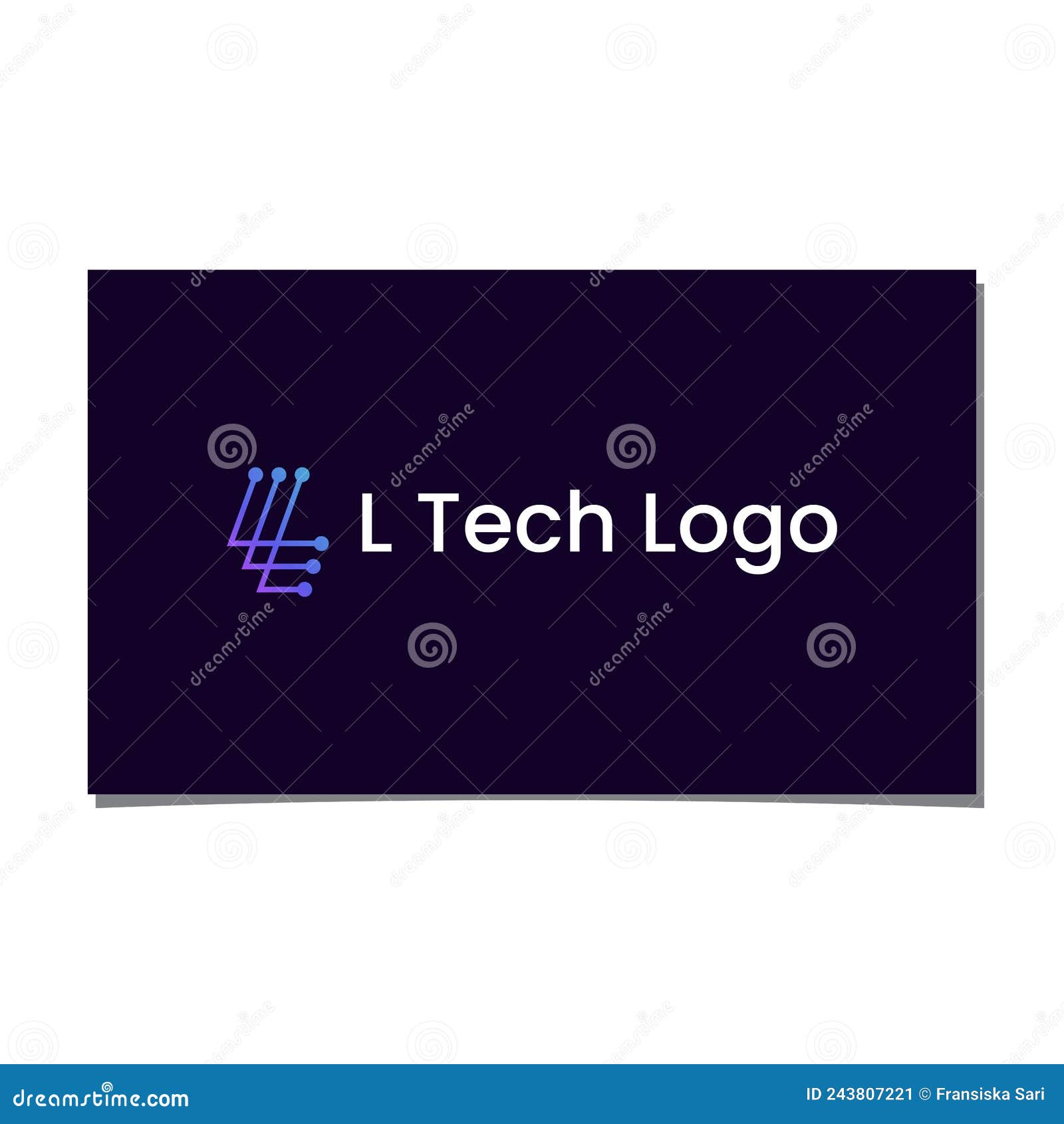 L TECH LOGO stock vector. Illustration of mono, logo - 243807221